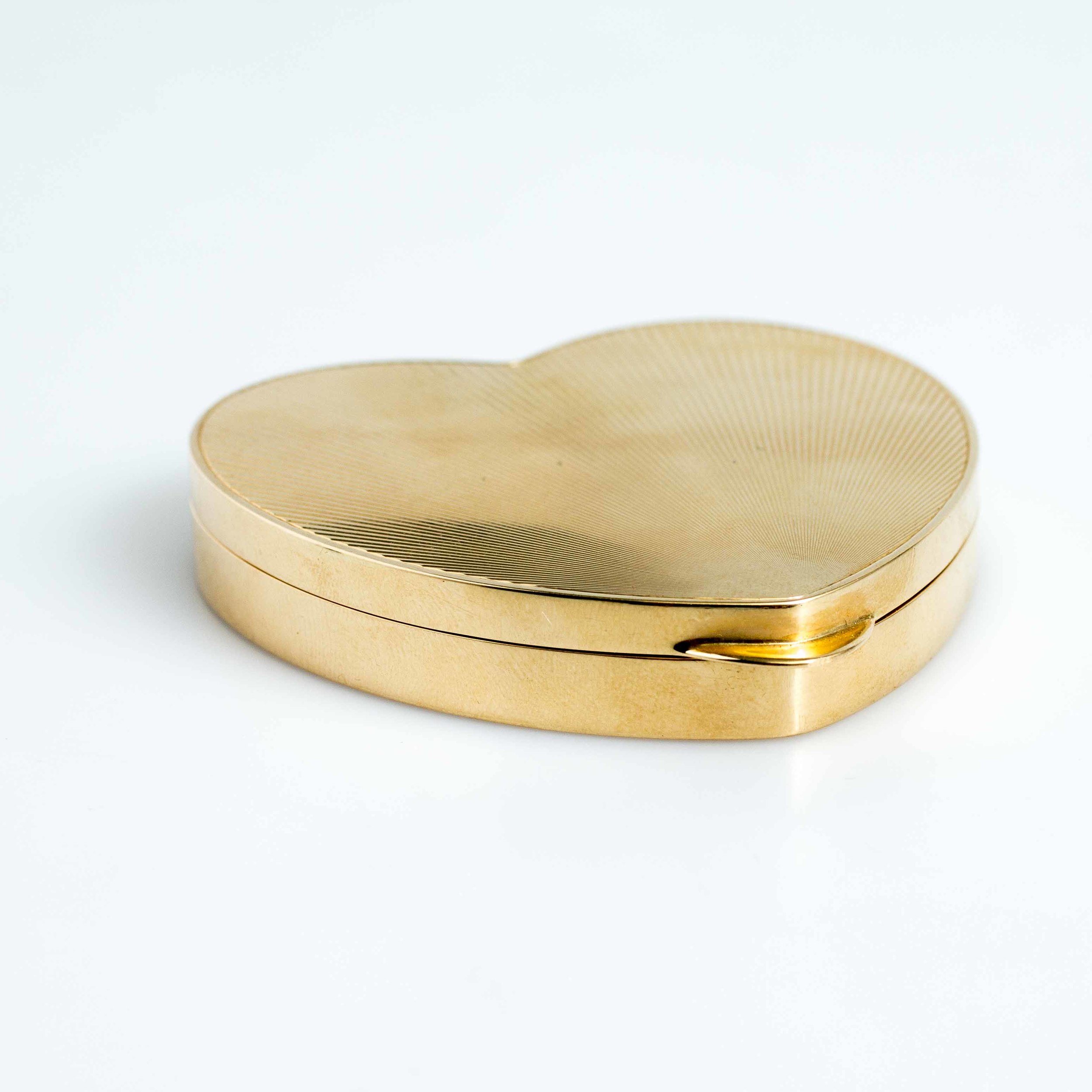 Heart Shaped 14k Gold Compact | Witherell's Auction House