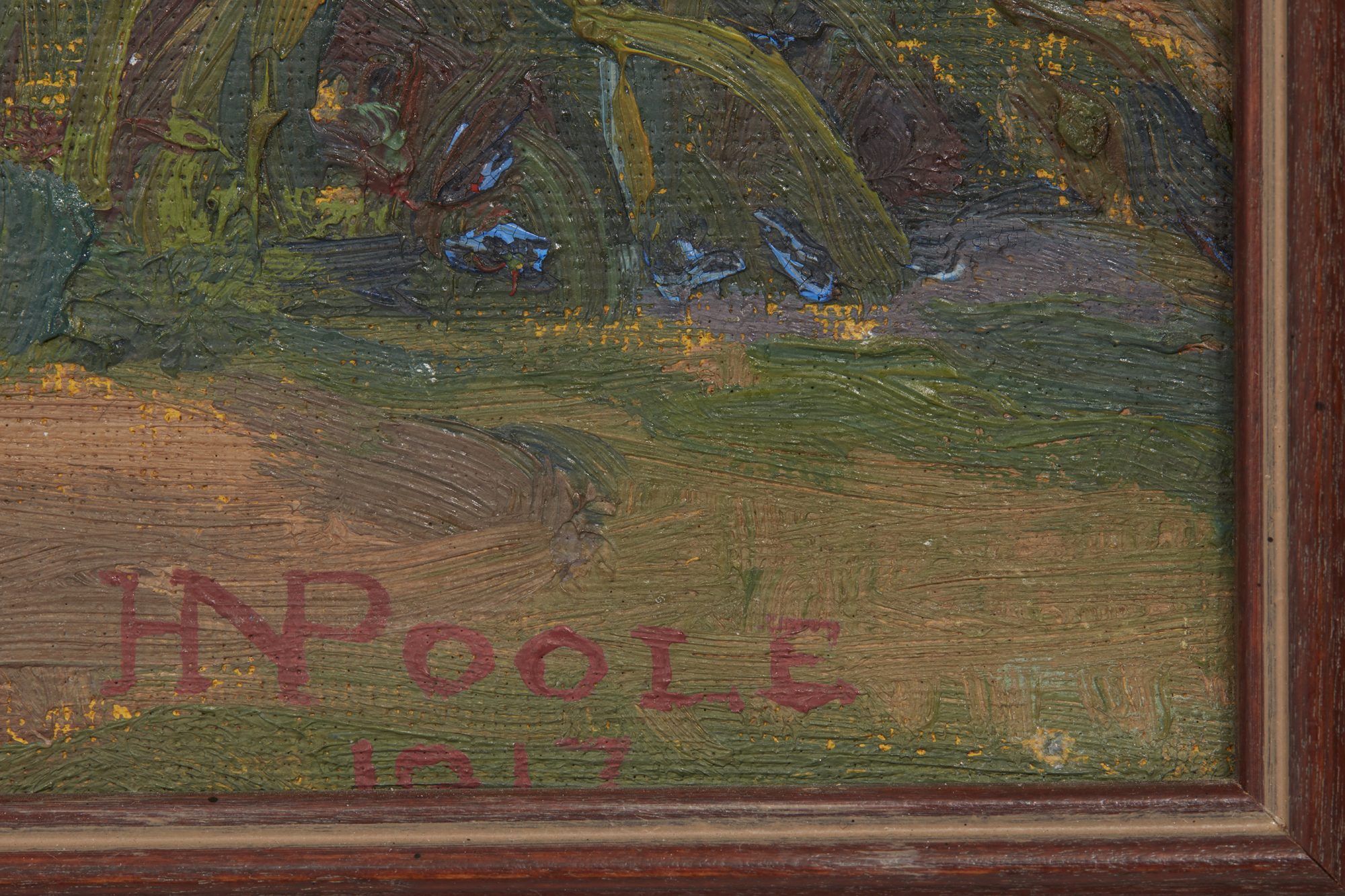 Horatio Nelson Poole (1884-1949) Painting, Hawaiian Coastal Scene, 1917 ...