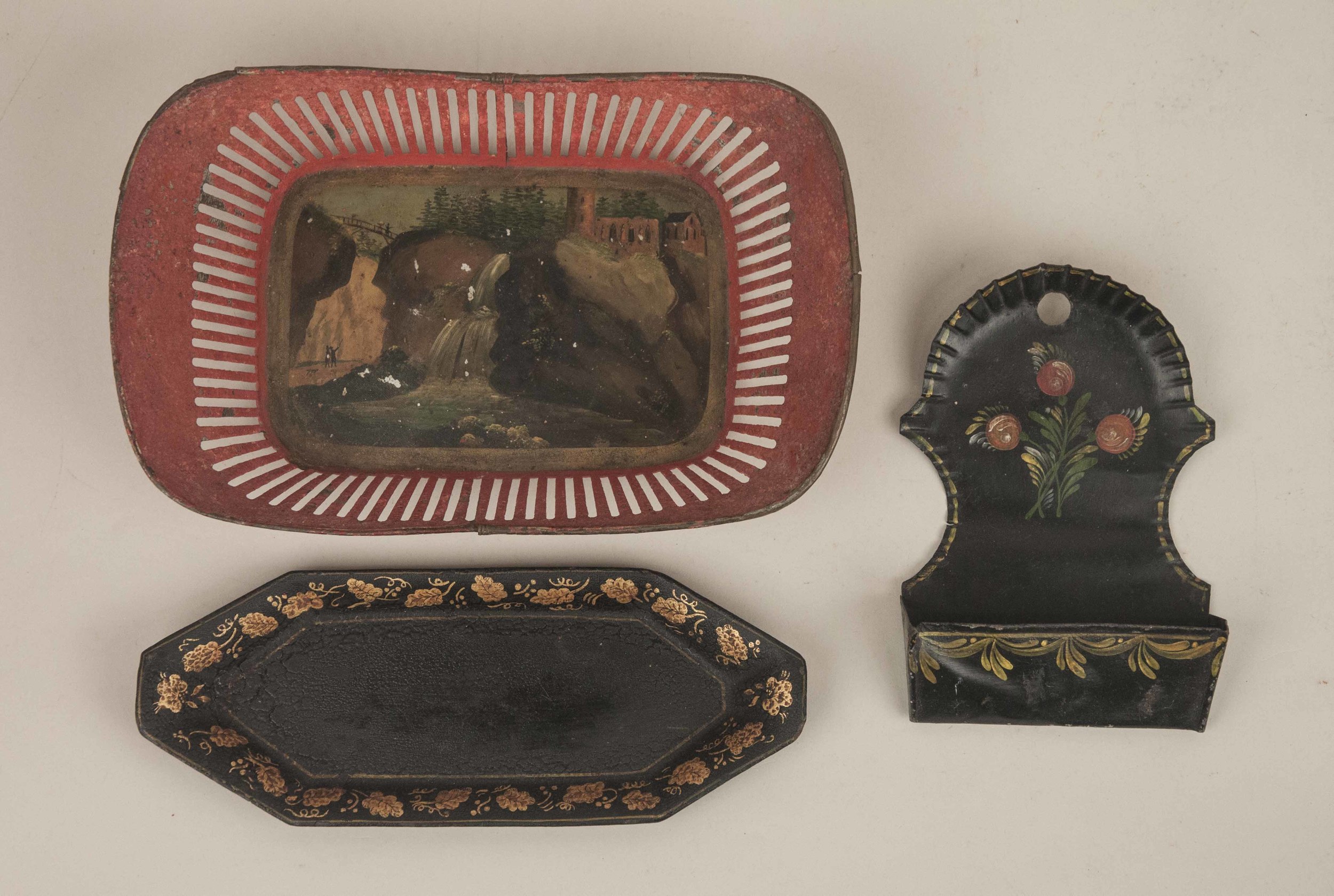 Assorted Painted Tin Items | Witherell's Auction House