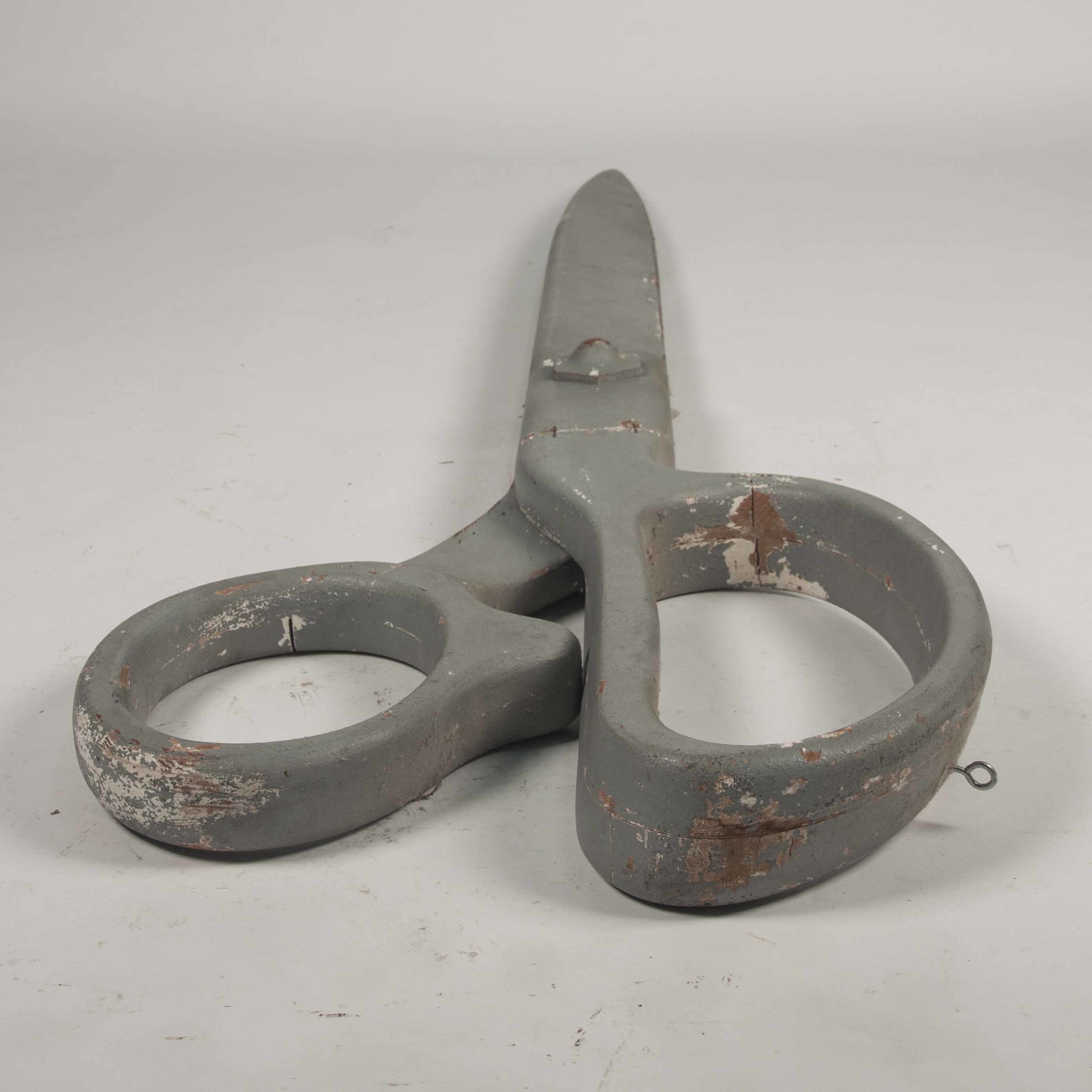 Large Carved Wood Scissors | Witherell's Auction House