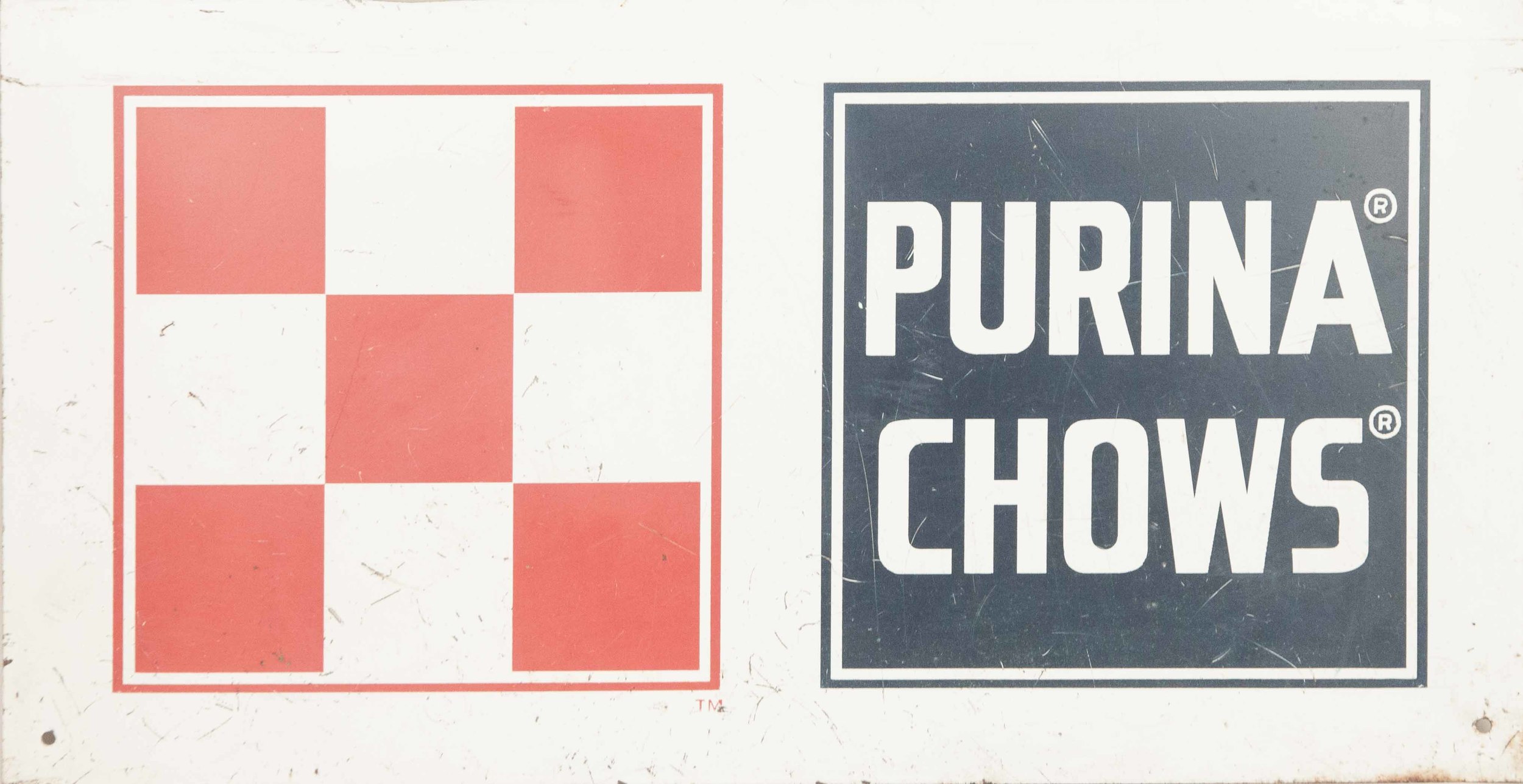 Two Purina Chows Signs | Witherell's Auction House