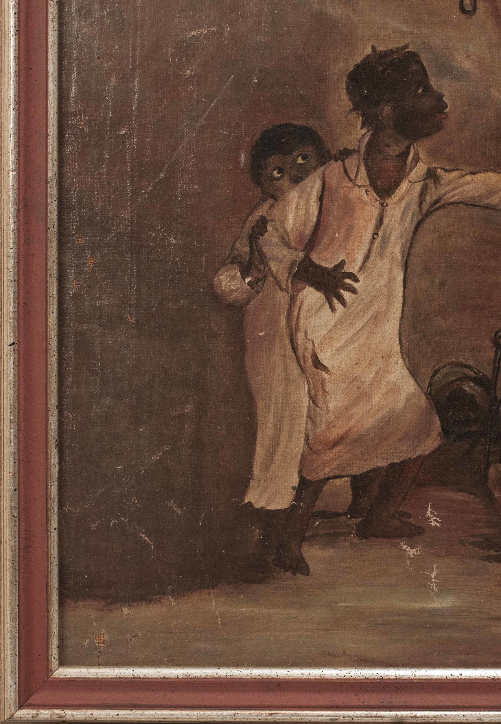 Painting of Two African American Children | Witherell's Auction House