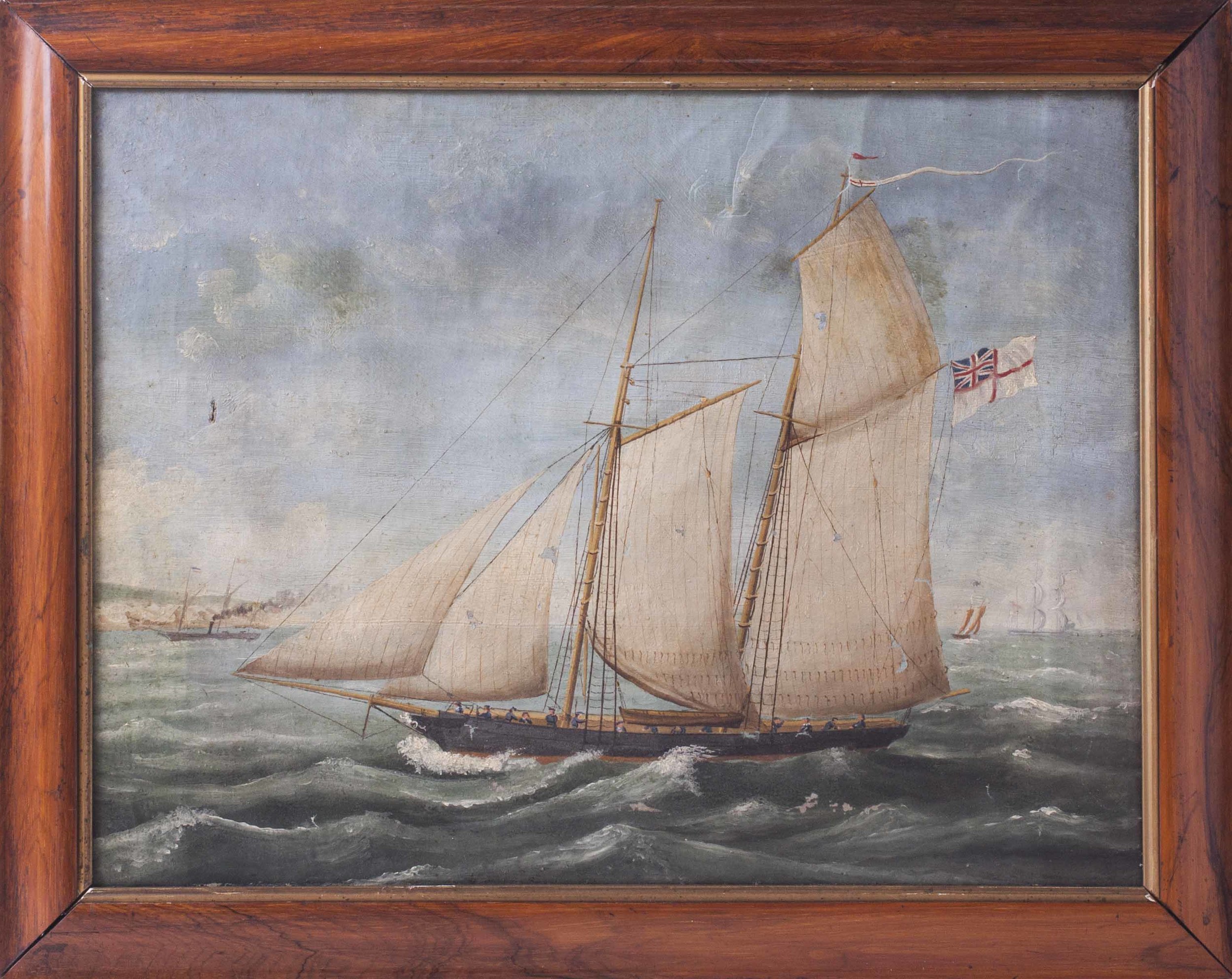 Painting of British Ketch, 19th Century | Witherell's Auction House
