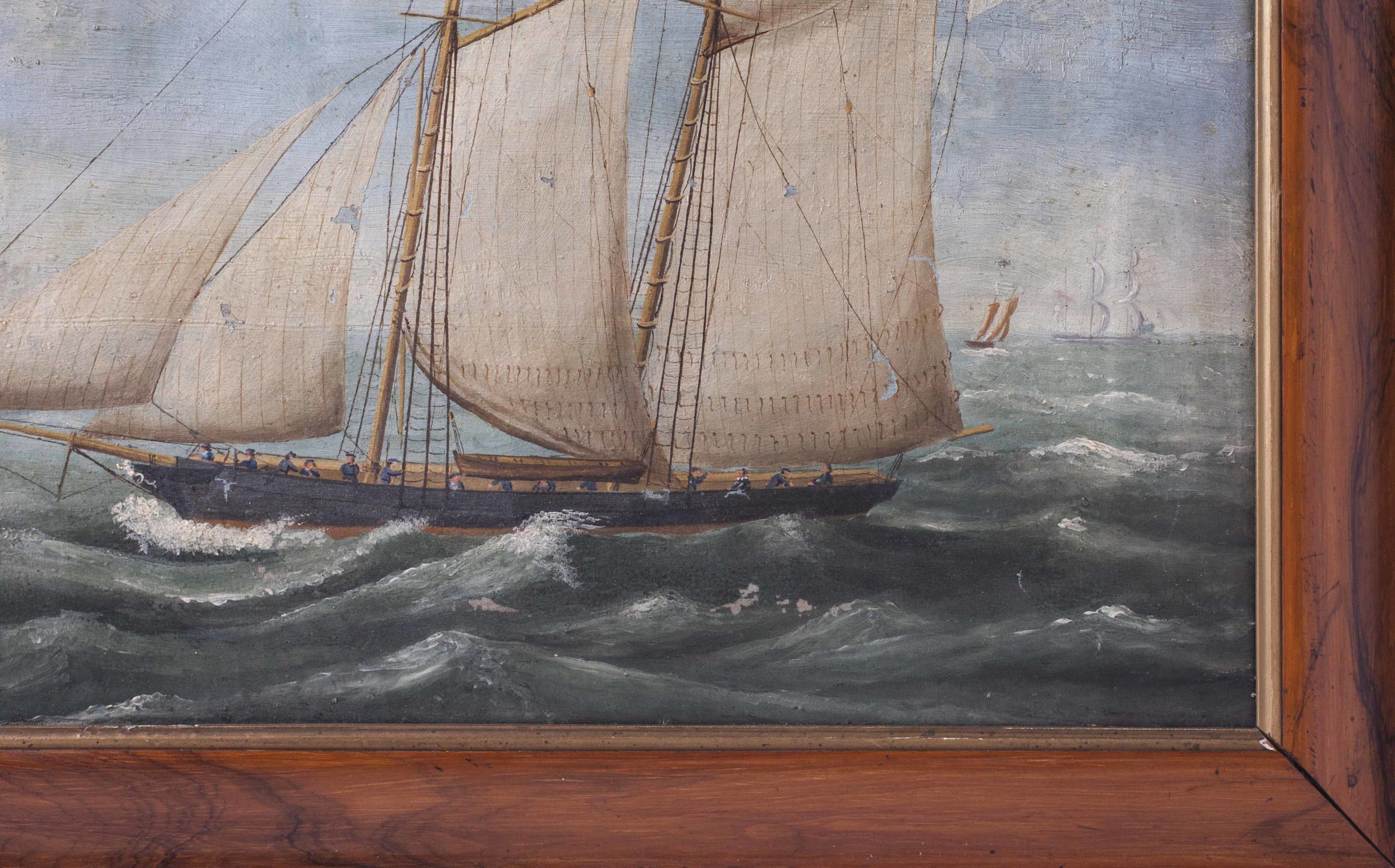 Painting of British Ketch, 19th Century | Witherell's Auction House