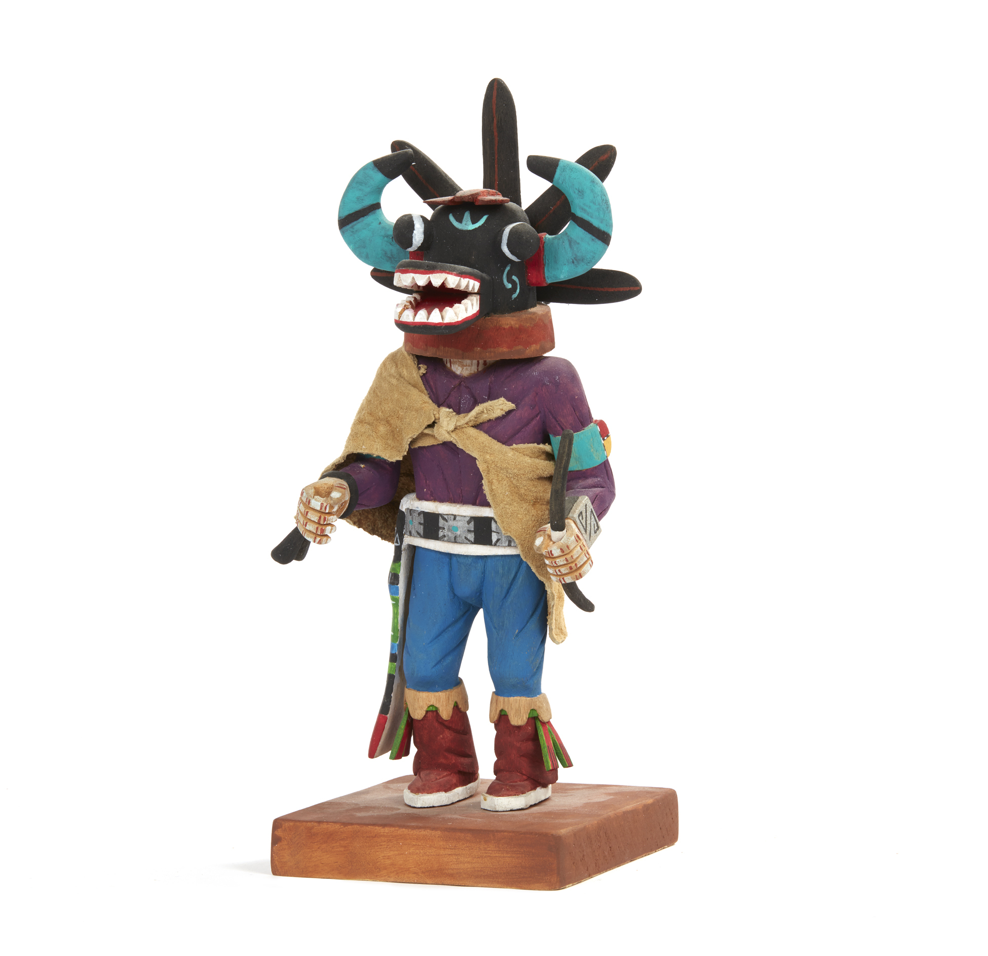 Hopi Black Ogre Kachina "Natasaka", Phillip Shelton | Witherell's ...