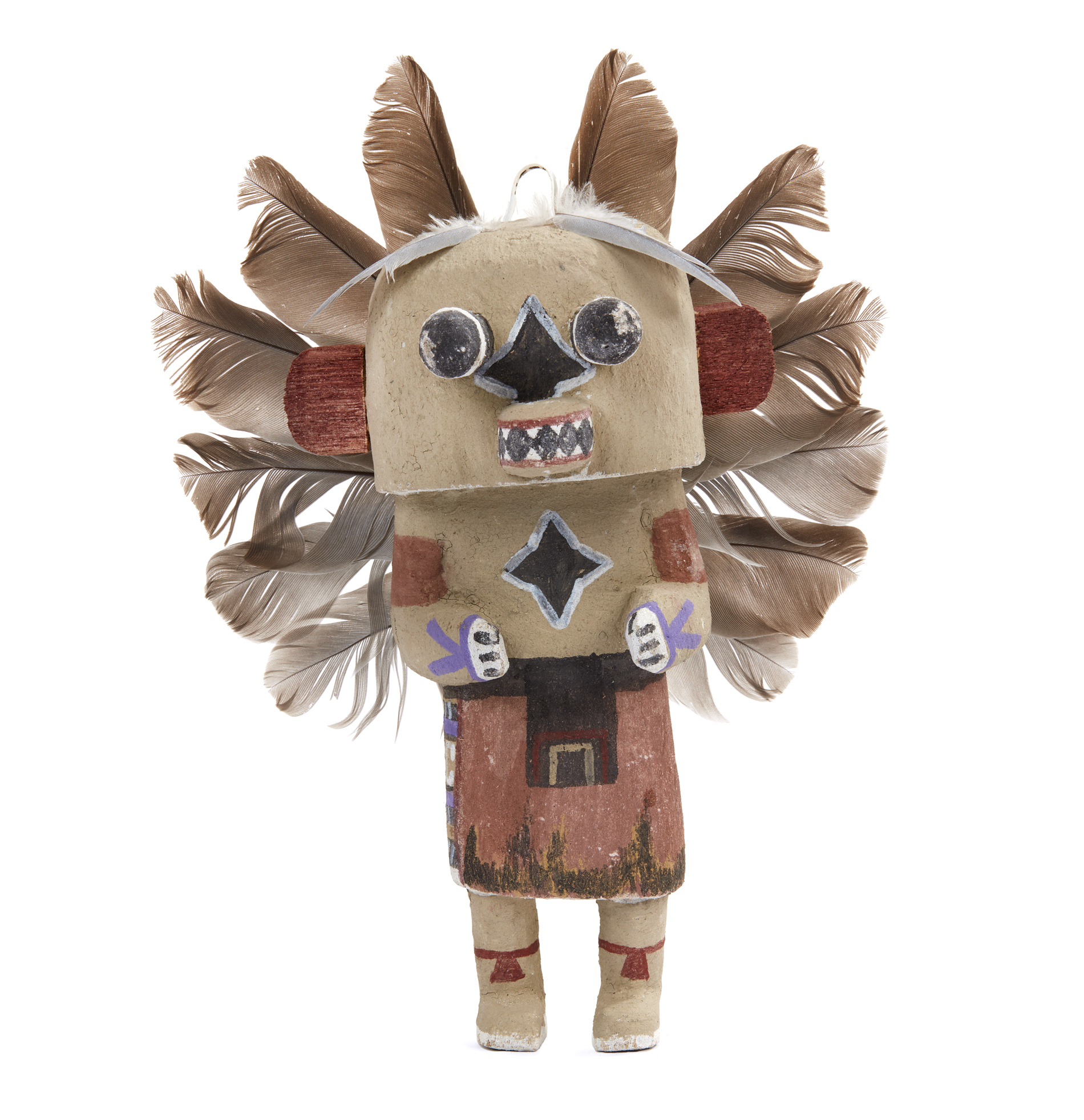 Hopi Yellow A'hote Kachina "Sikya'hote", Theron Talashoma | Witherell's ...