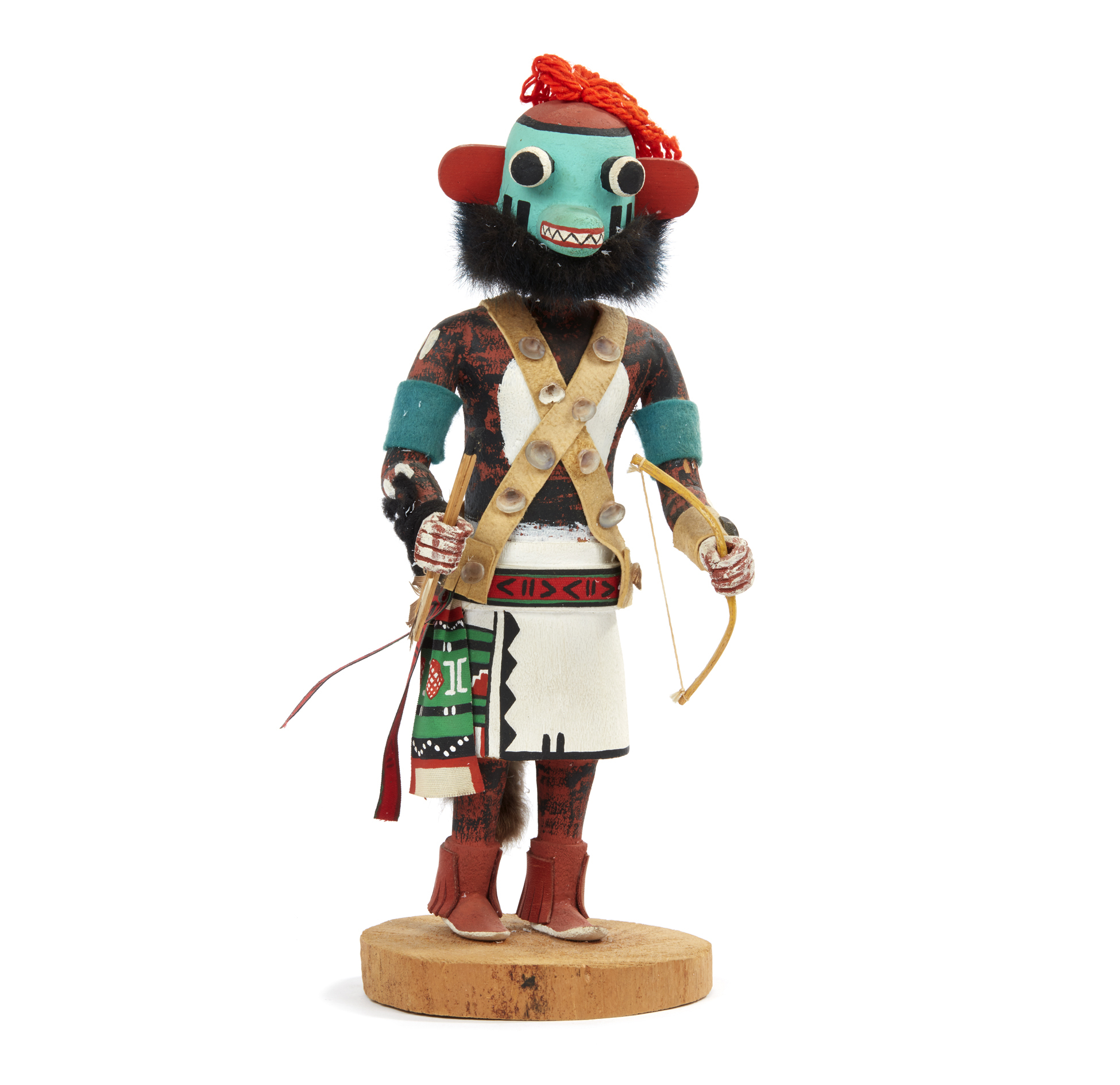 Hopi Warrior Kachina "Kaletaka" by Steve Youvella | Witherell's Auction ...