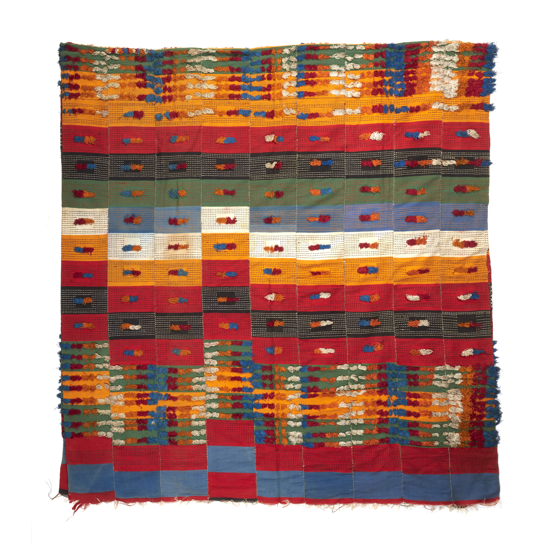 Three Maasai, Kenya “Shuka” Textile Trade Cloths and a large West ...