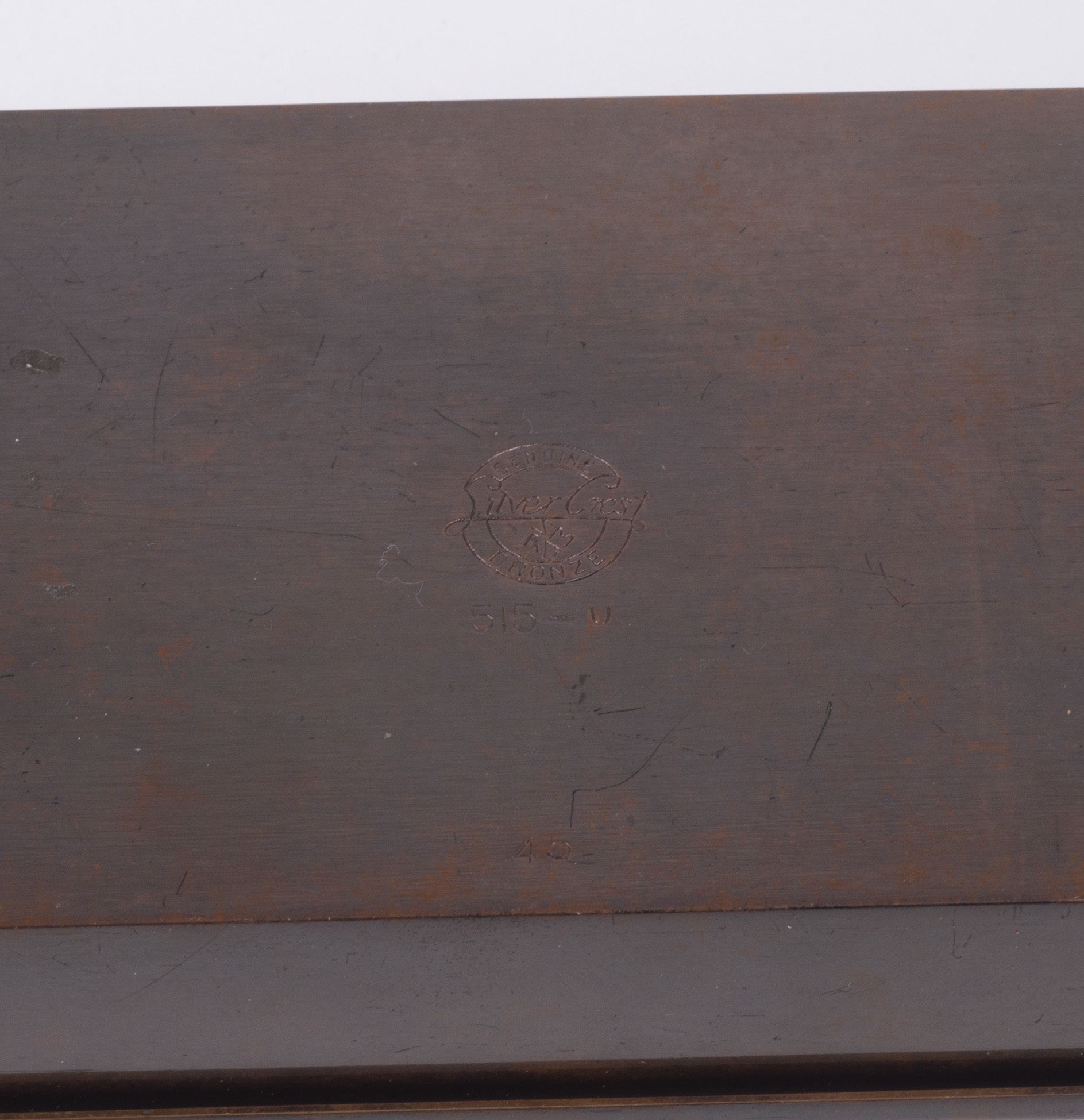 Silver Crest Bronze Box | Witherell's Auction House