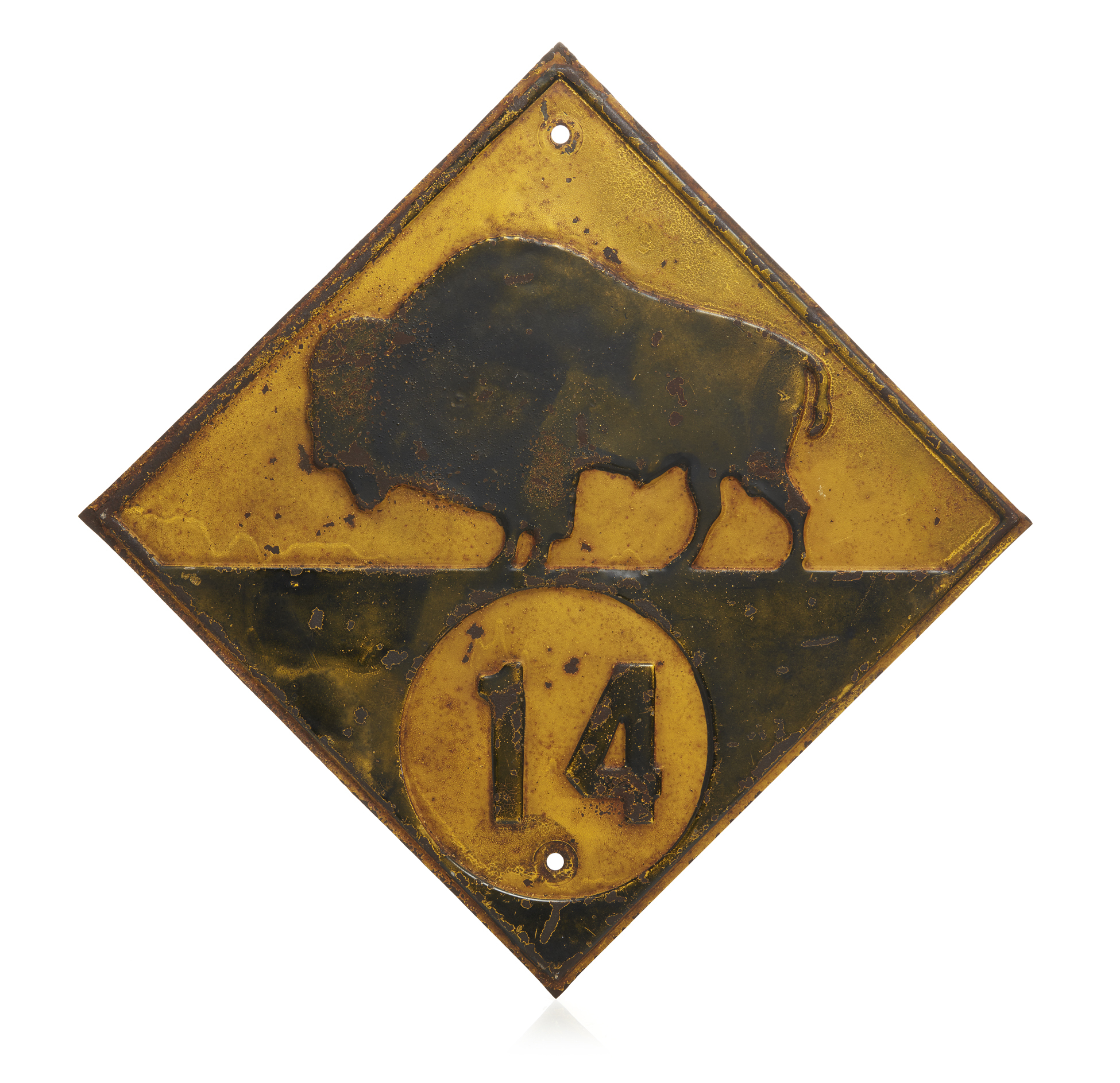 Highway 14 Sign from Alberta | Witherell's Auction House