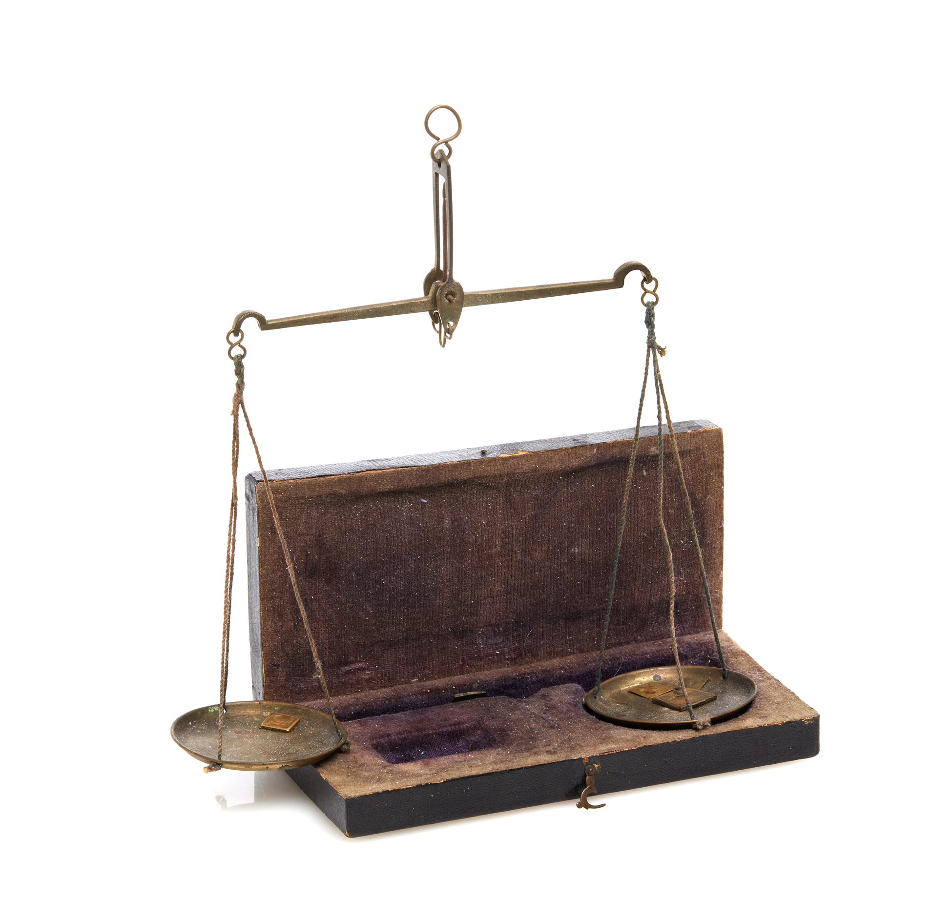 Antique Mining Scales with Box | Witherell's Auction House