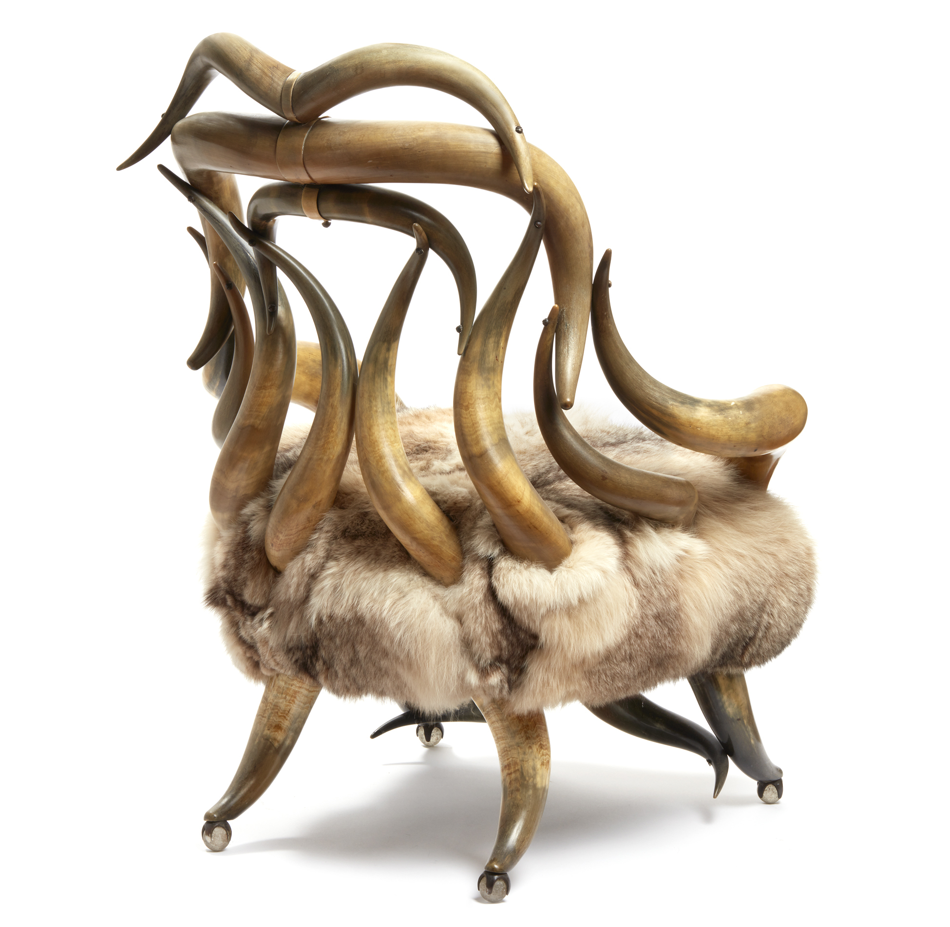 Texas Longhorn Chair with Documentation | Witherell's Auction House