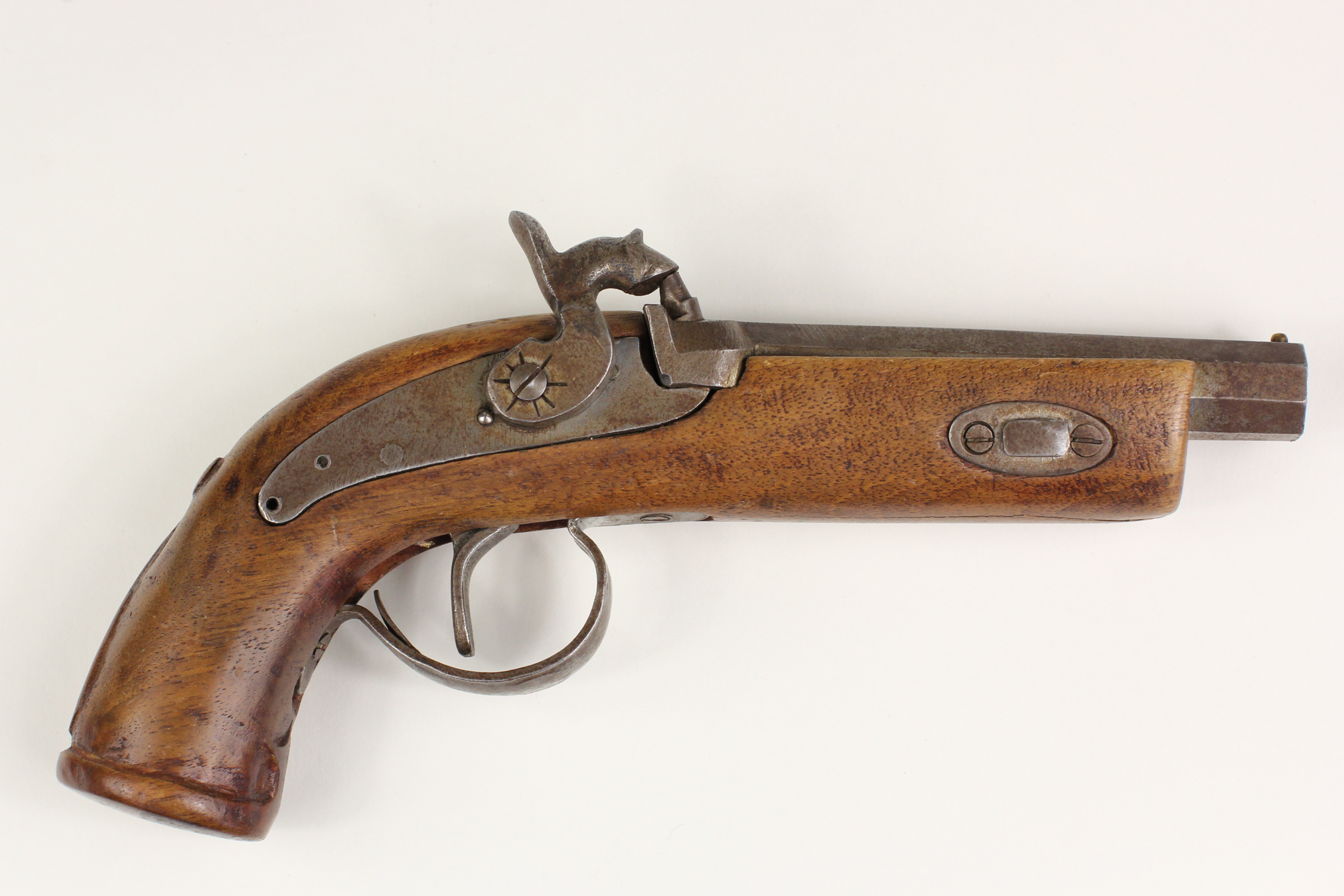 Antique Percussion Pocket Pistol with Back-Action Lock | Witherell's ...