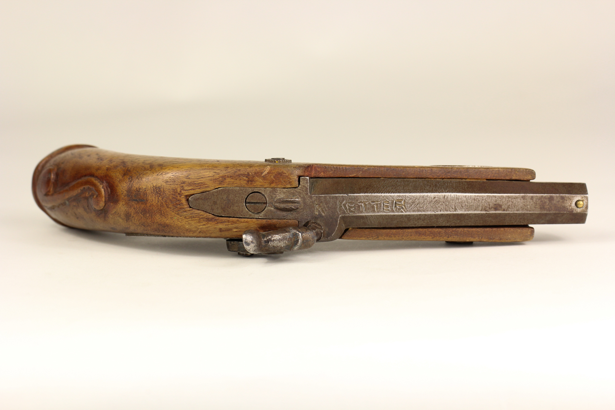 Antique Percussion Pocket Pistol with Back-Action Lock | Witherell's ...