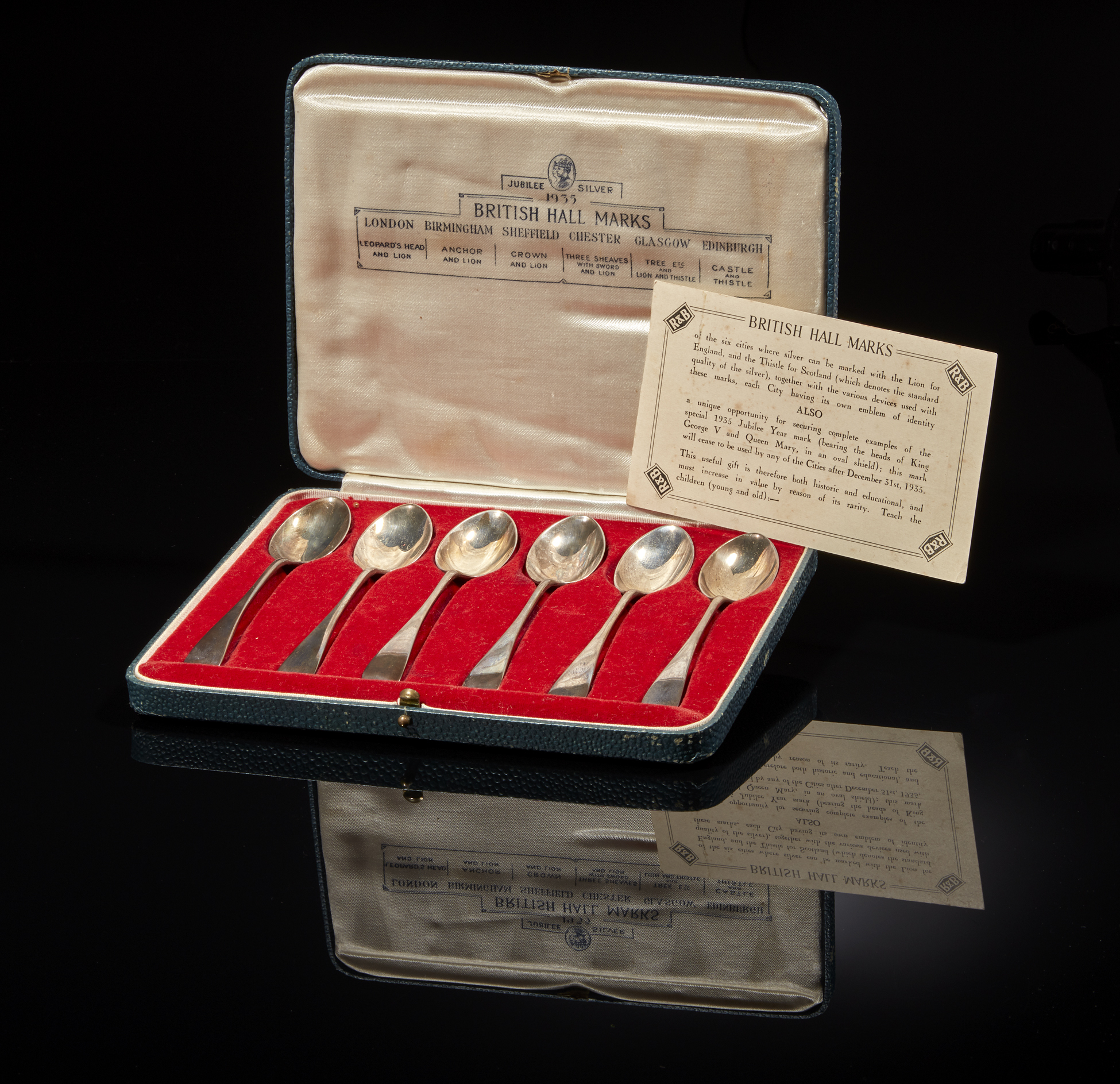 Roberts & Belk 1935 George V Silver Jubilee Silver Set | Witherell's ...
