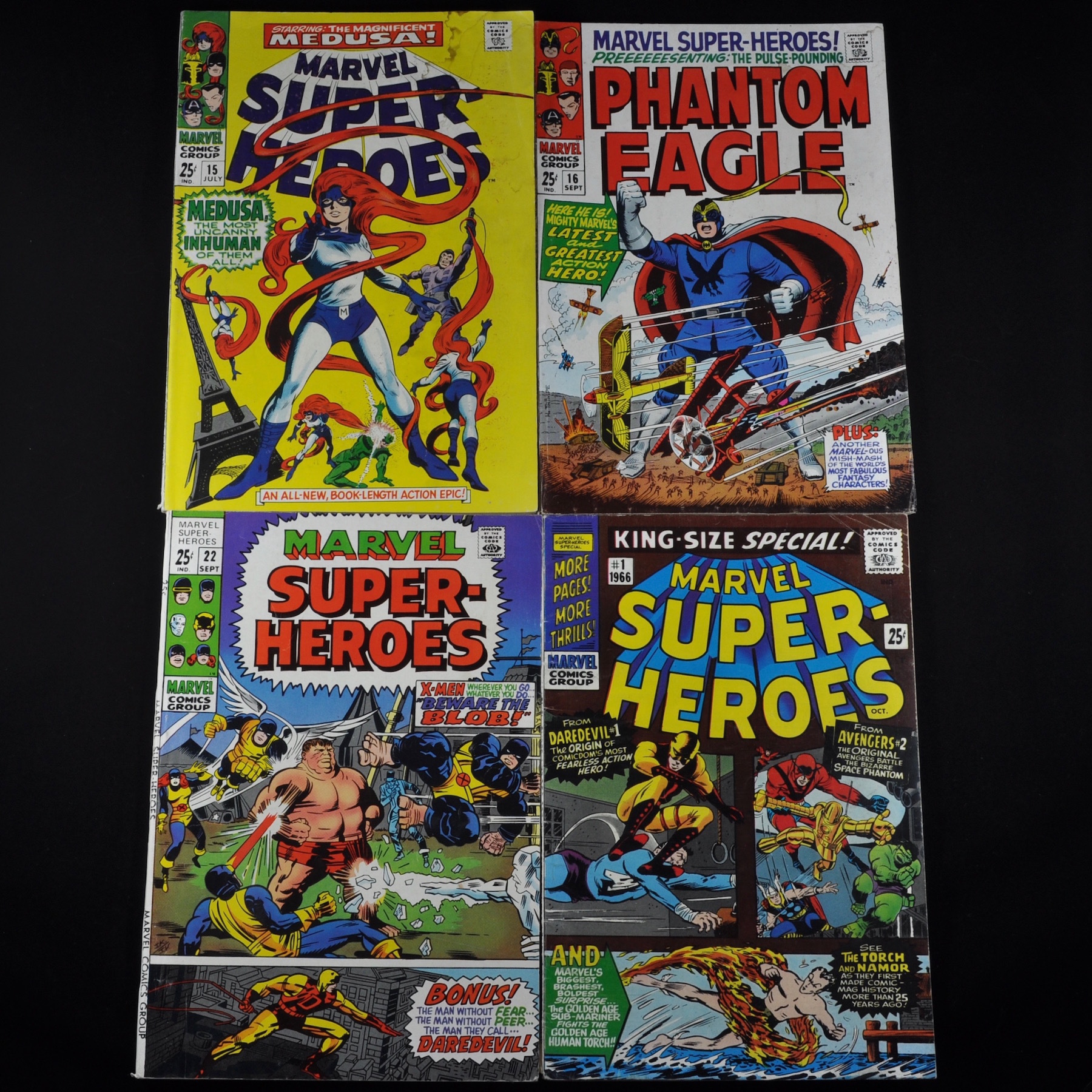 Marvel Super-Heroes Comic Collection (1966-1969) - Group of Four ...