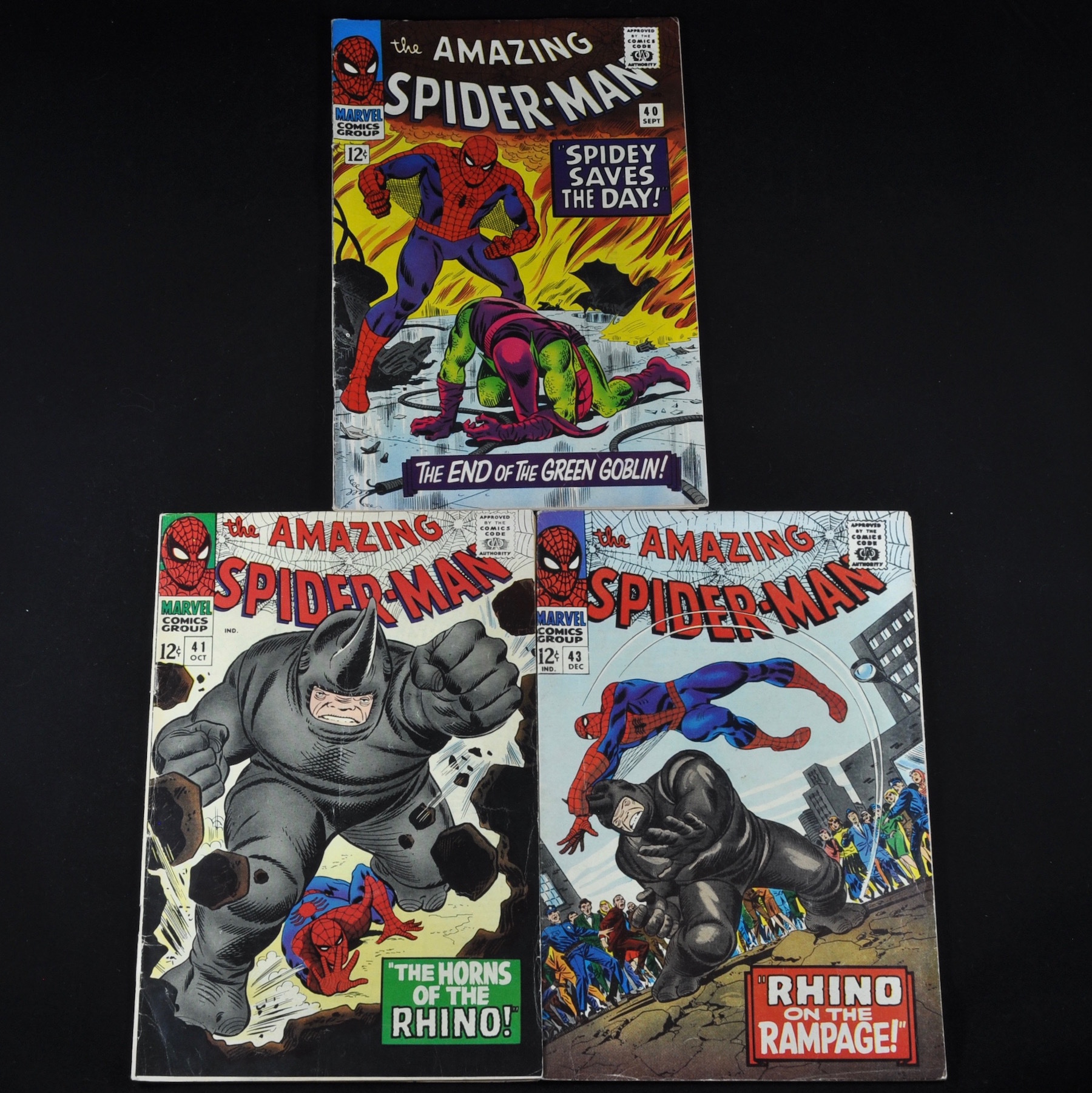 Marvel's The Amazing Spiderman (1966) - #40, #41, and #43 | Witherell's ...