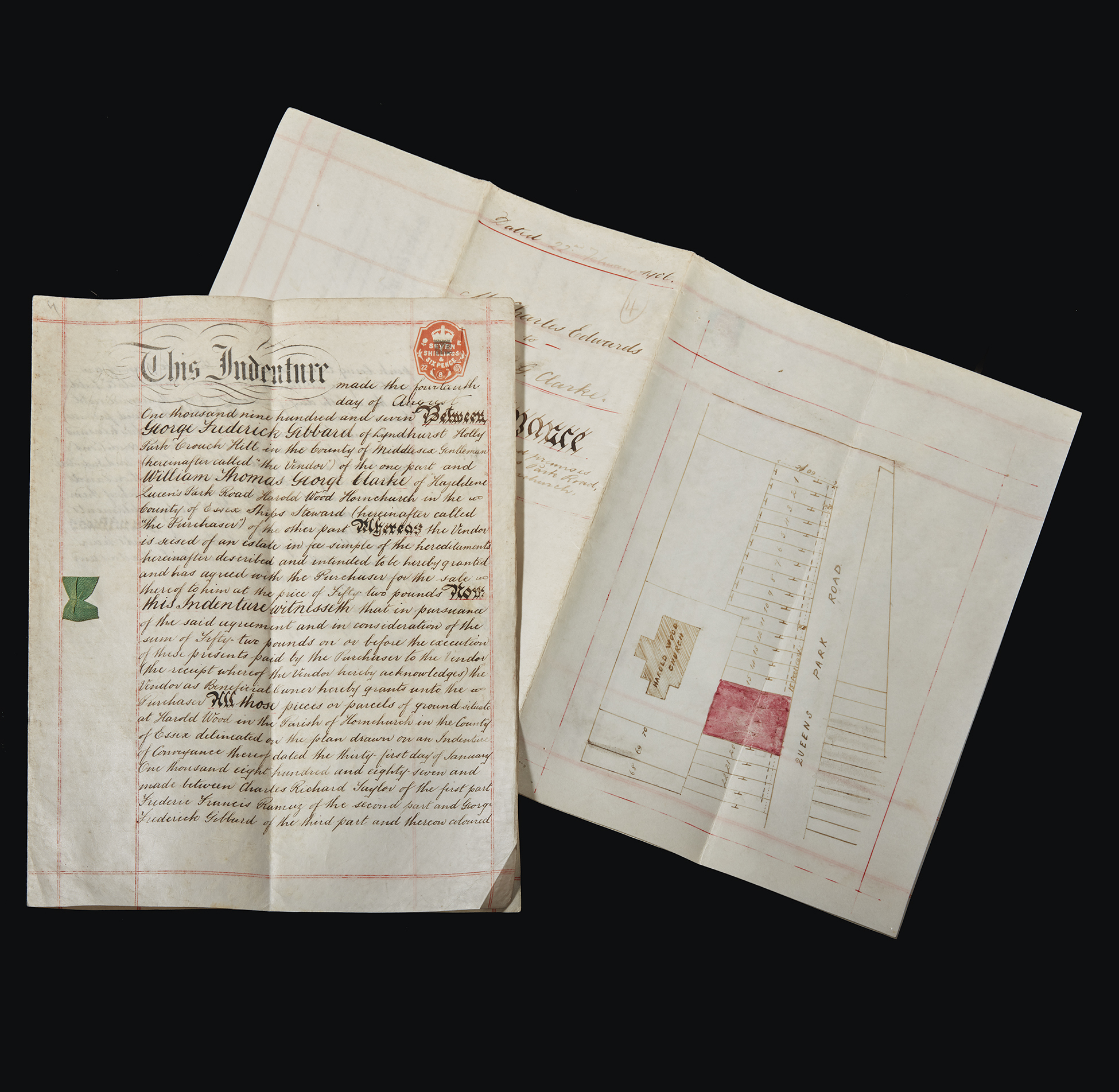 Two Indenture Documents | Witherell's Auction House