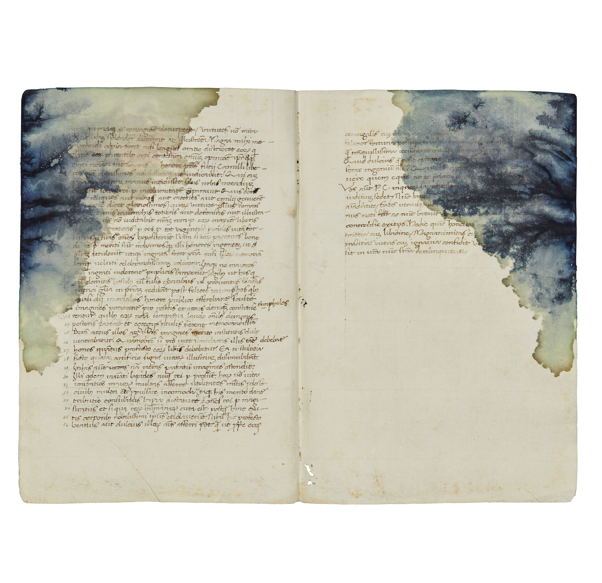 Six Manuscript Pages, circa 1500 | Witherell's Auction House