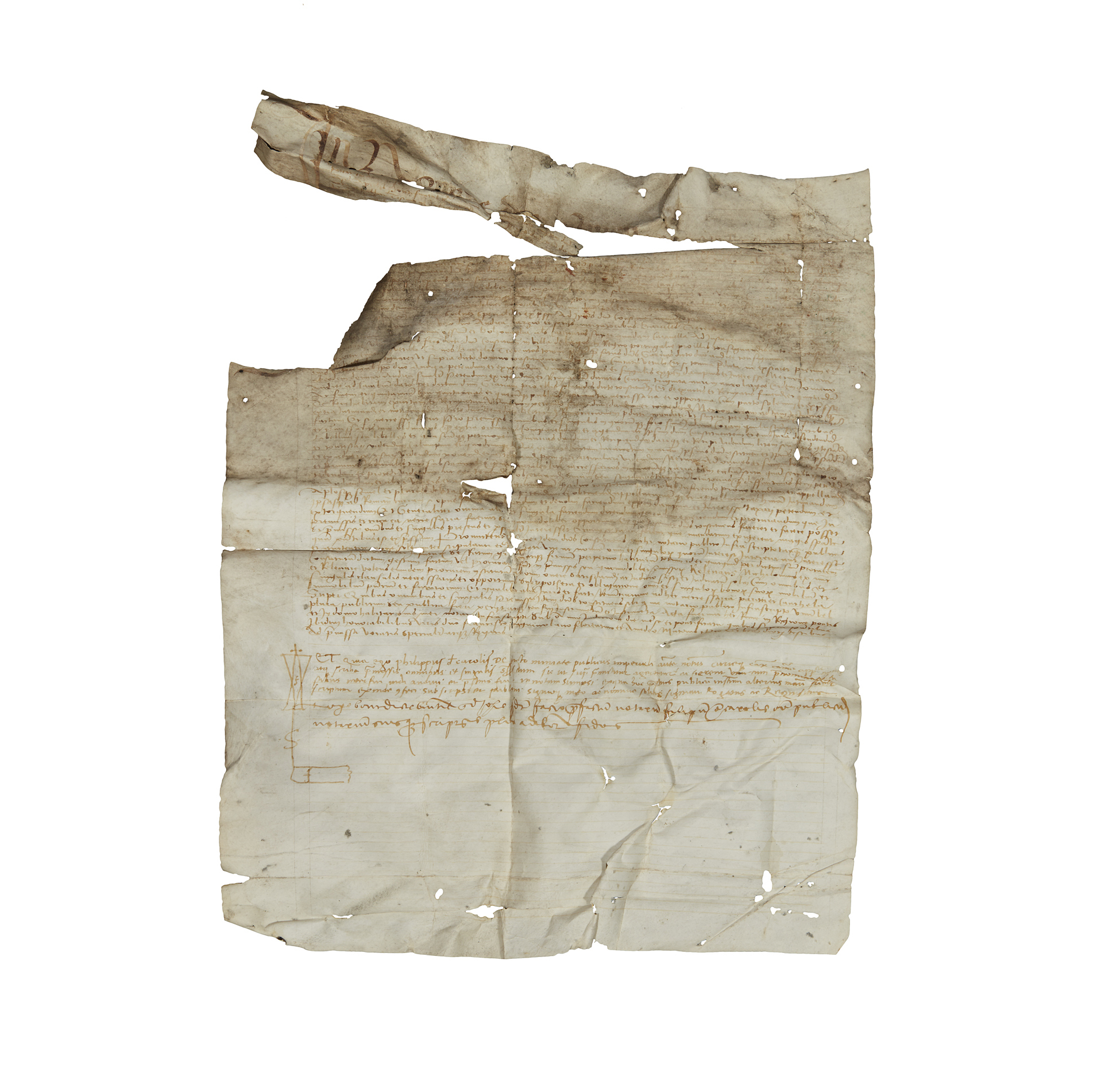 Italian Legal Document, 15th century | Witherell's Auction House