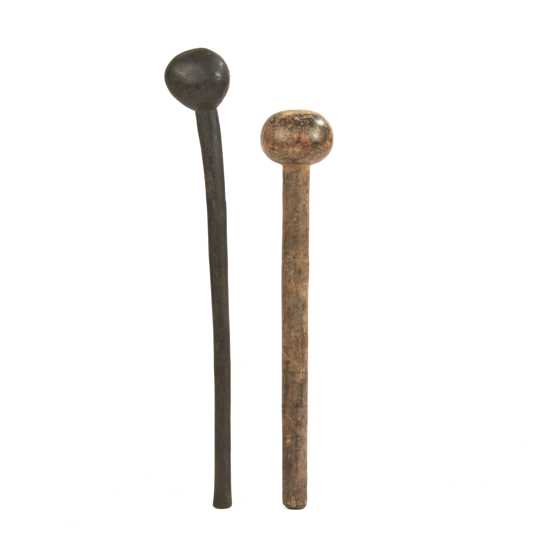 Two East African Wood Knobkerrie | Witherell's Auction House