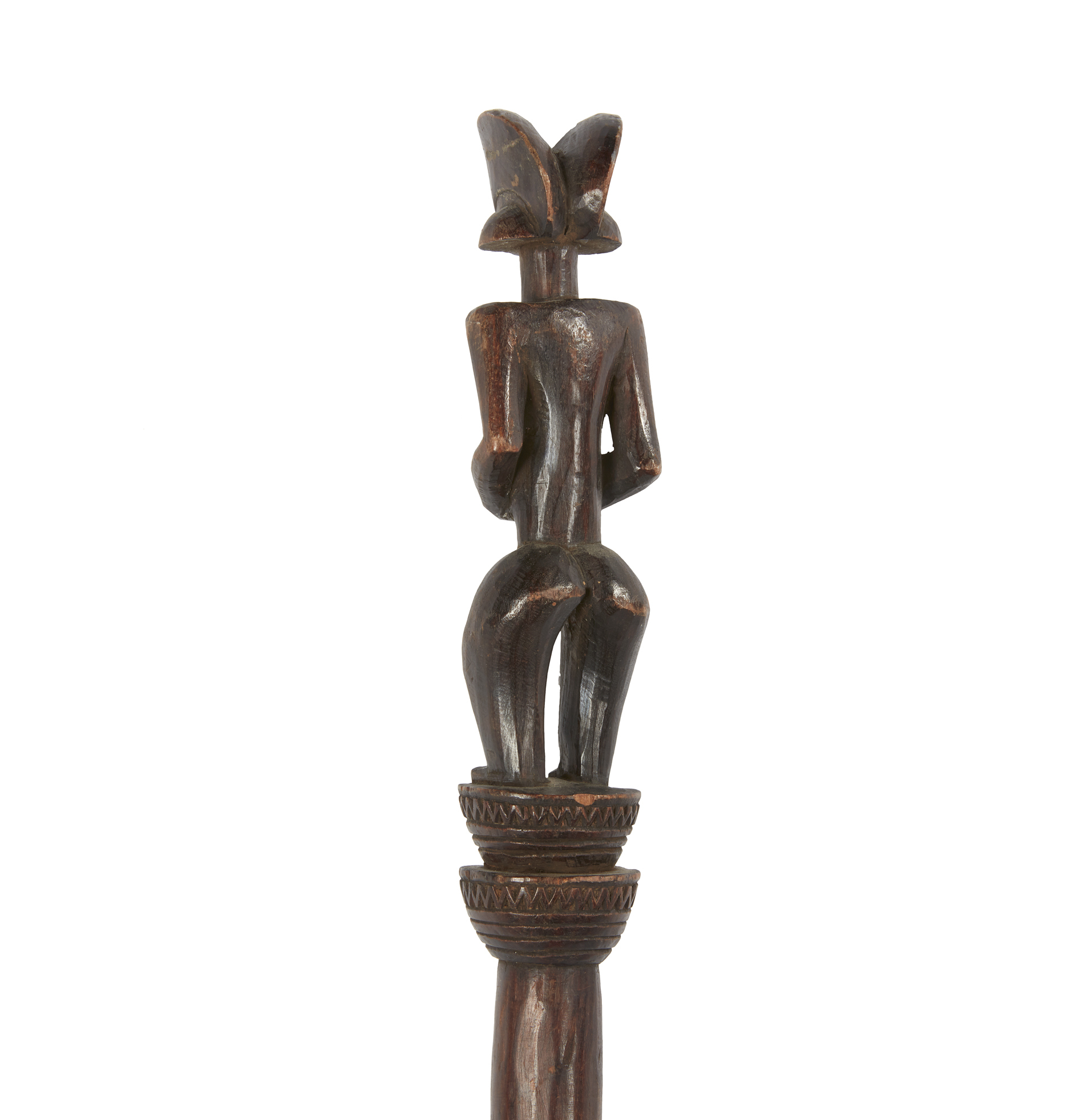 East African Wood Staff | Witherell's Auction House