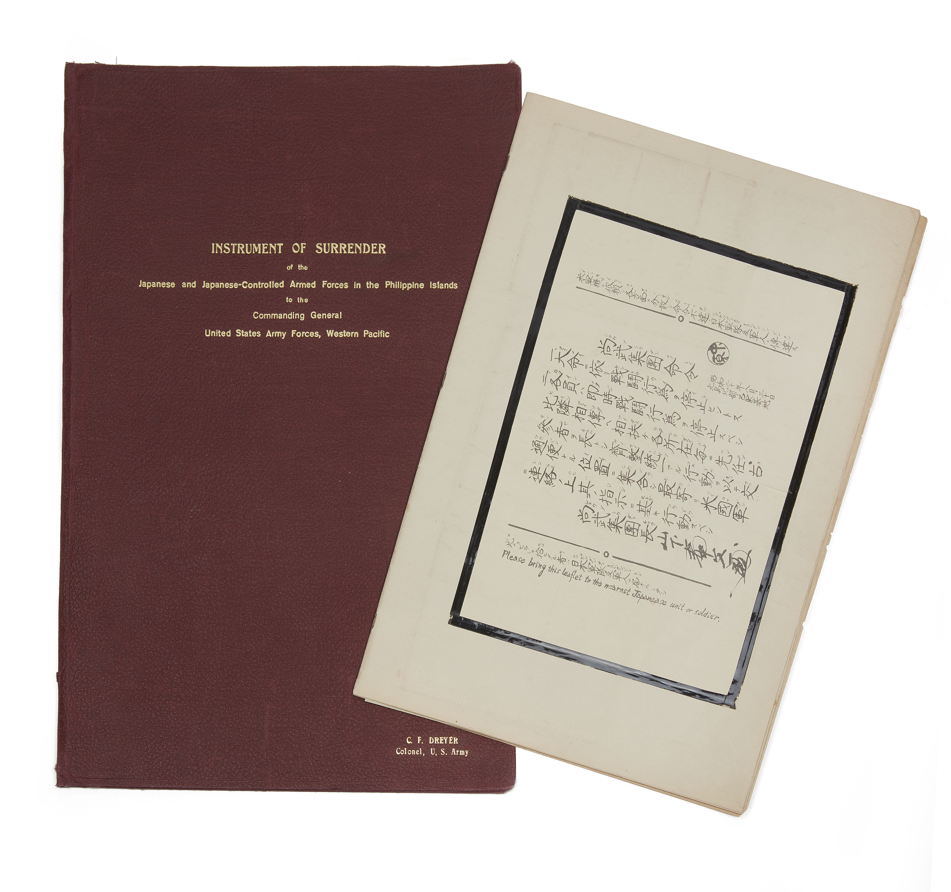 Instrument of Surrender | Witherell's Auction House