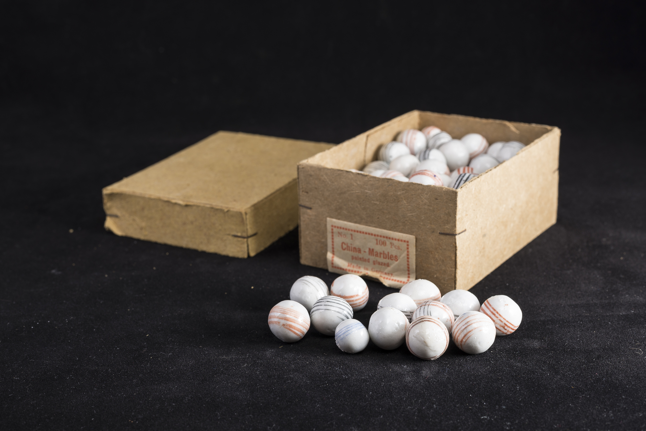 Boxed Chinese Marbles (Painted and Glazed) | Witherell's Auction House