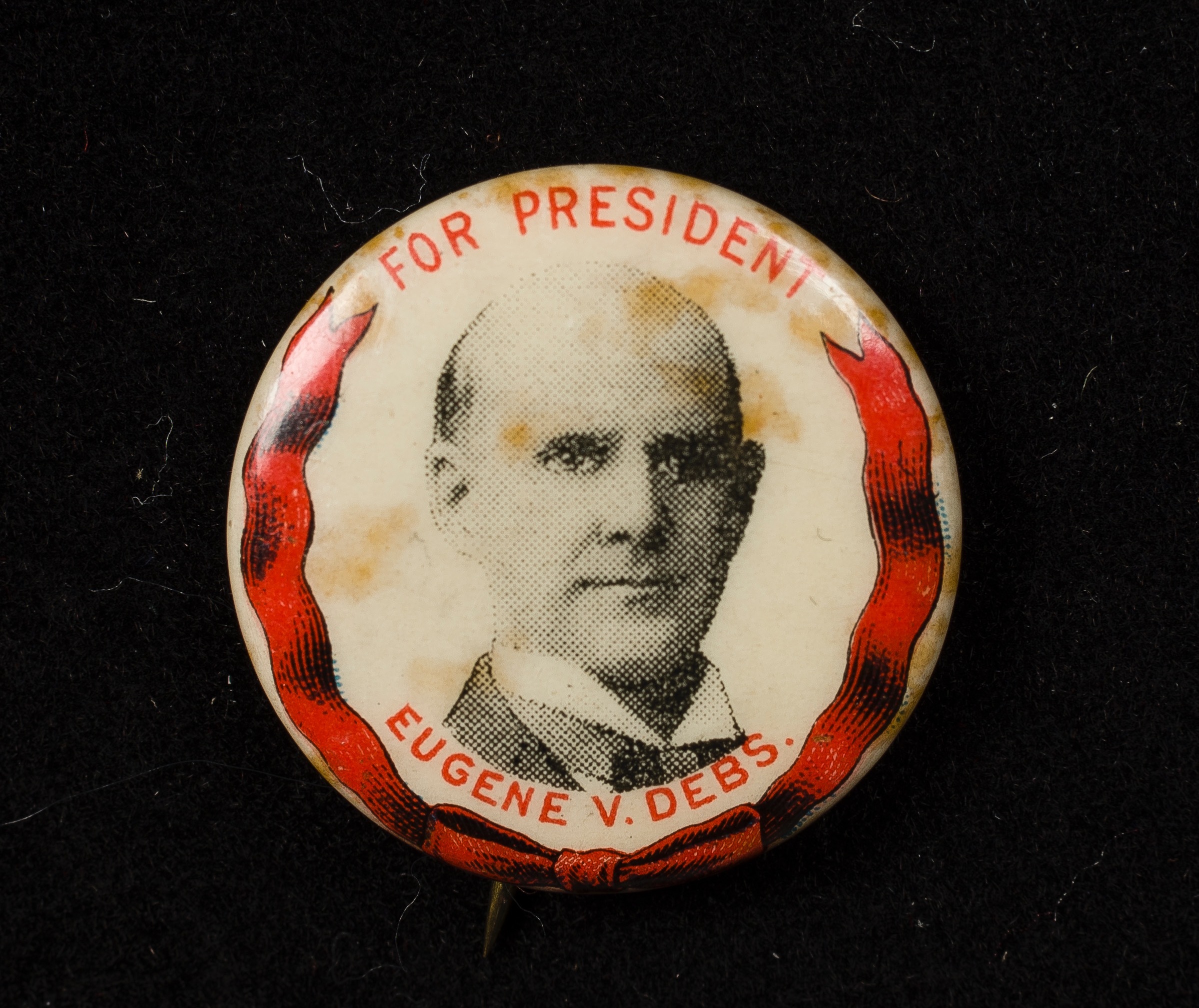 Eugene Debs Presidential Candidate Pin | Witherell's Auction House