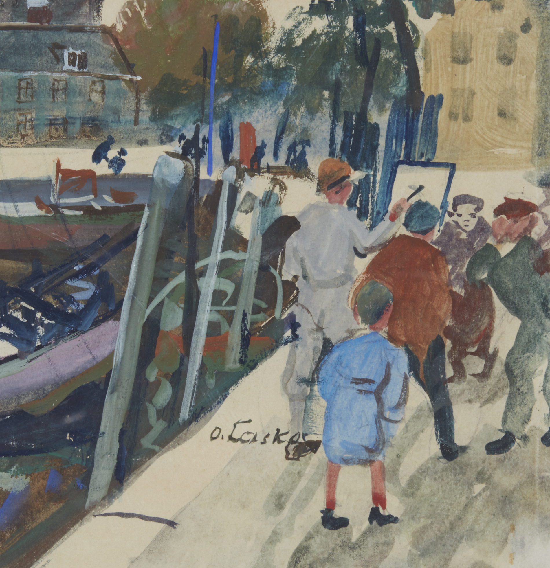 Oskar Laske (1874-1951) Watercolor Painting | Witherell's Auction House