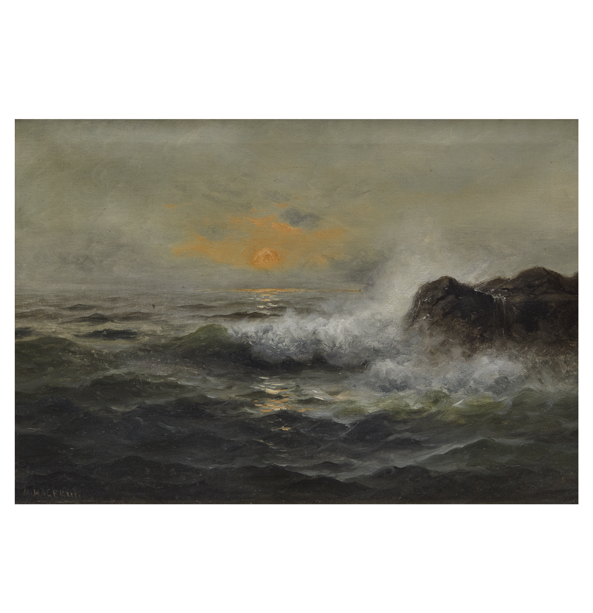 Nels Hagerup (1864-1922) Marine Painting | Witherell's Auction House
