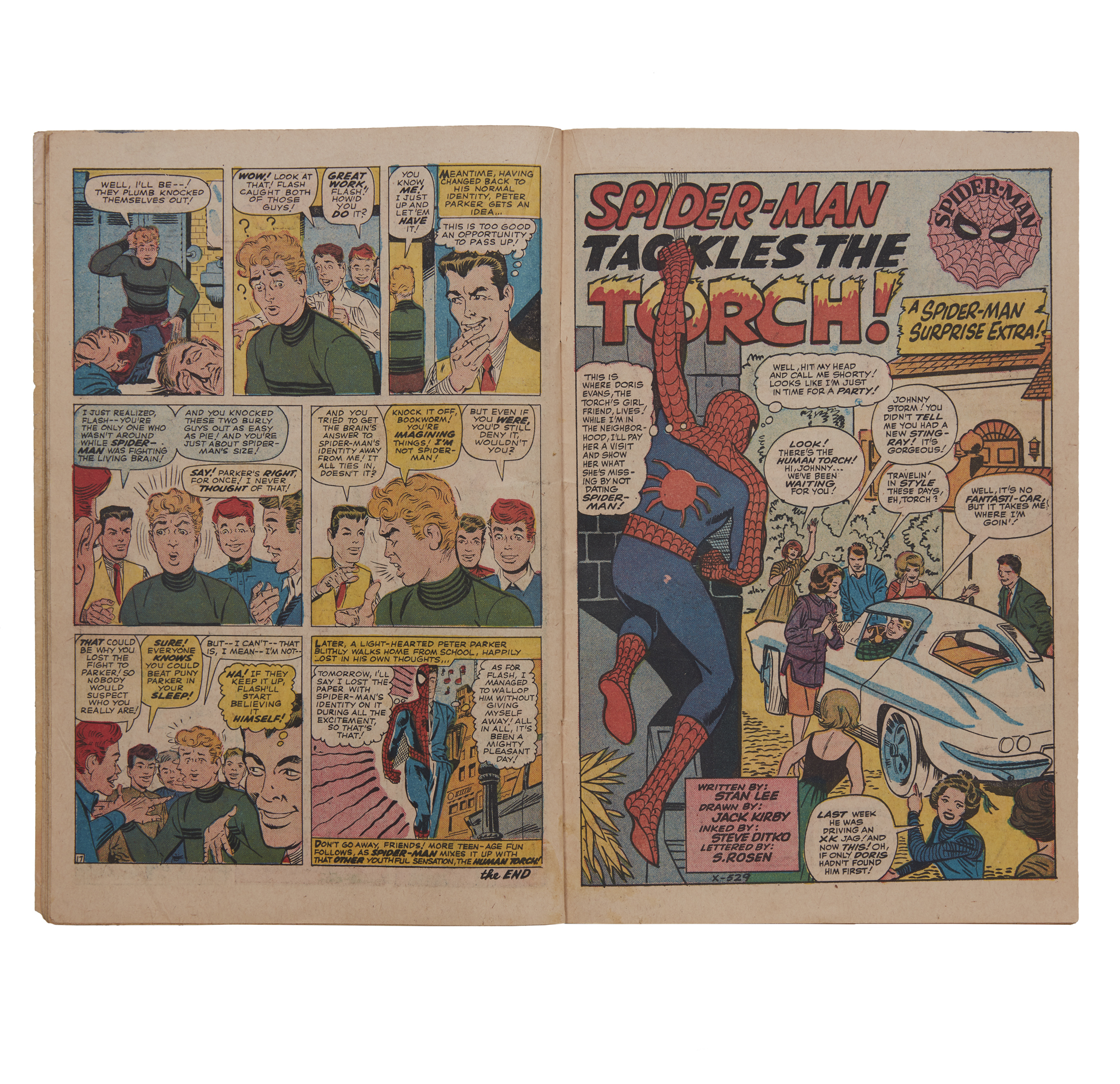 Spiderman 1st Appearance of Living Brain and Fantastic Four appearance ...