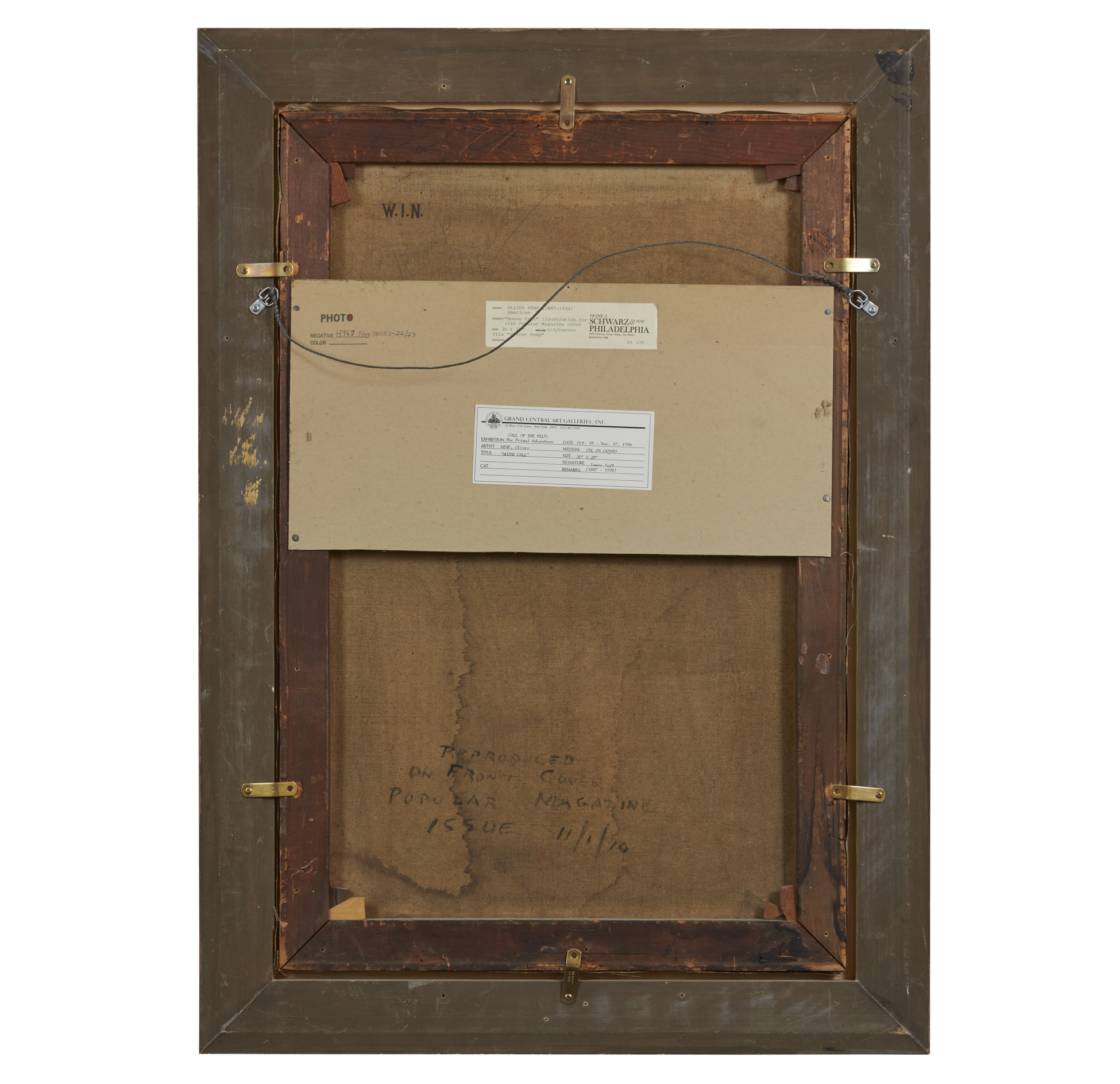 Oliver Kemp (1887-1934) Painting, "Moose Call" | Witherell's Auction House