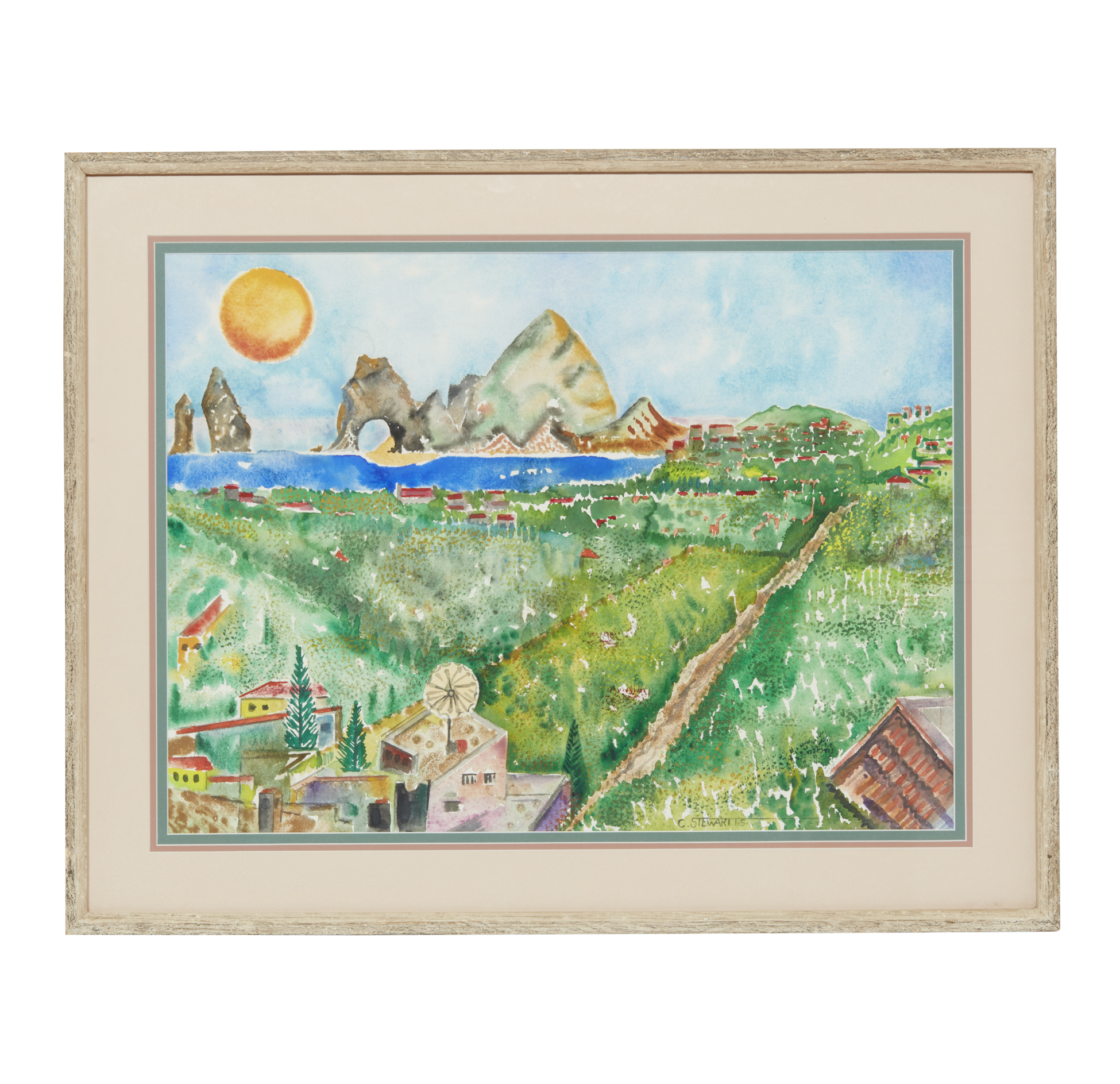 C.Stewart Watercolor Painting | Witherell's Auction House