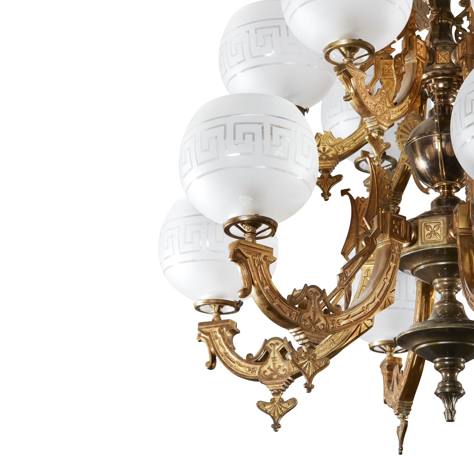 Cornelius and Baker 12 Arm Renaissance Revival Gasolier | Witherell's ...