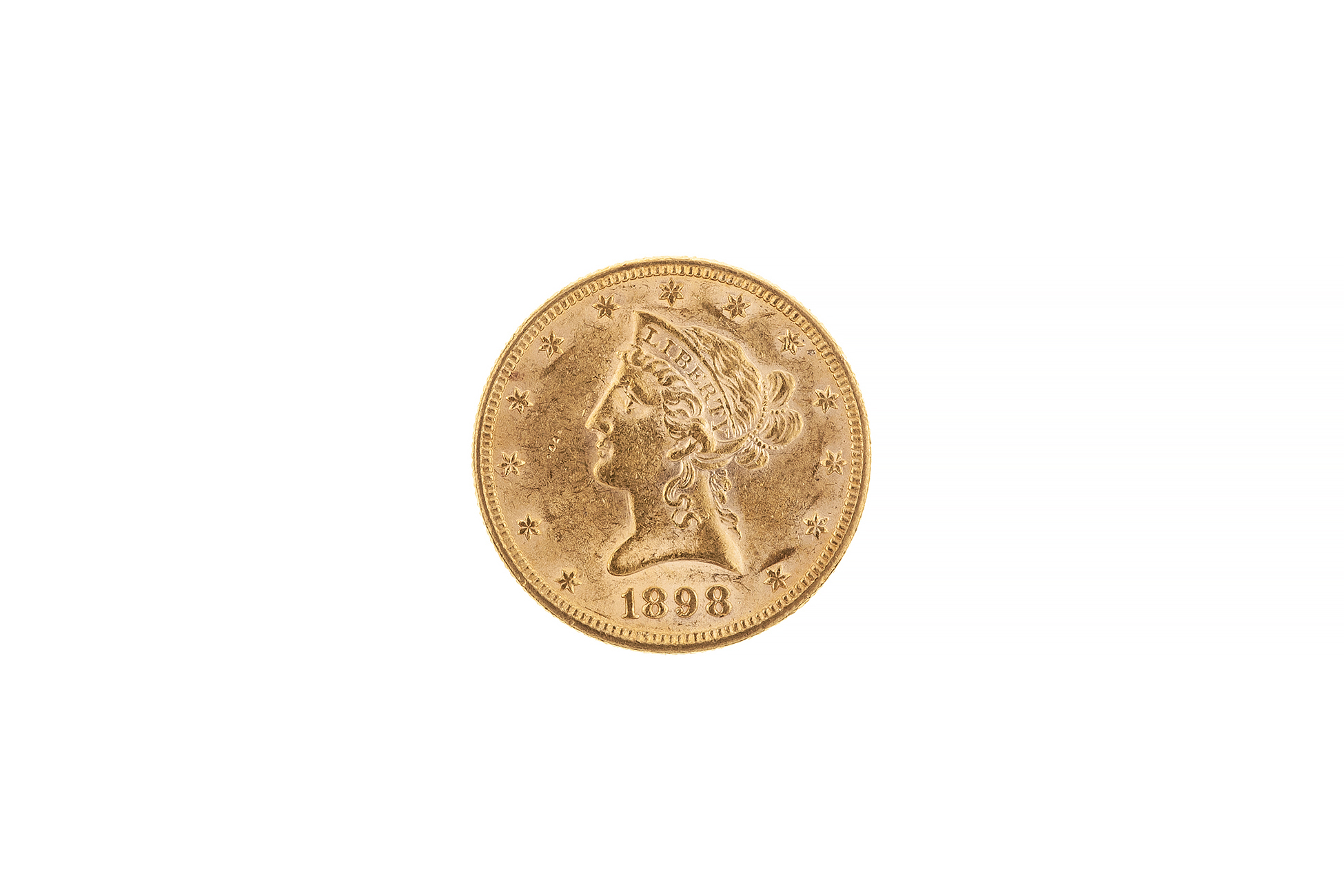 1898 Gold $10 Liberty Coin BU | Witherell's Auction House