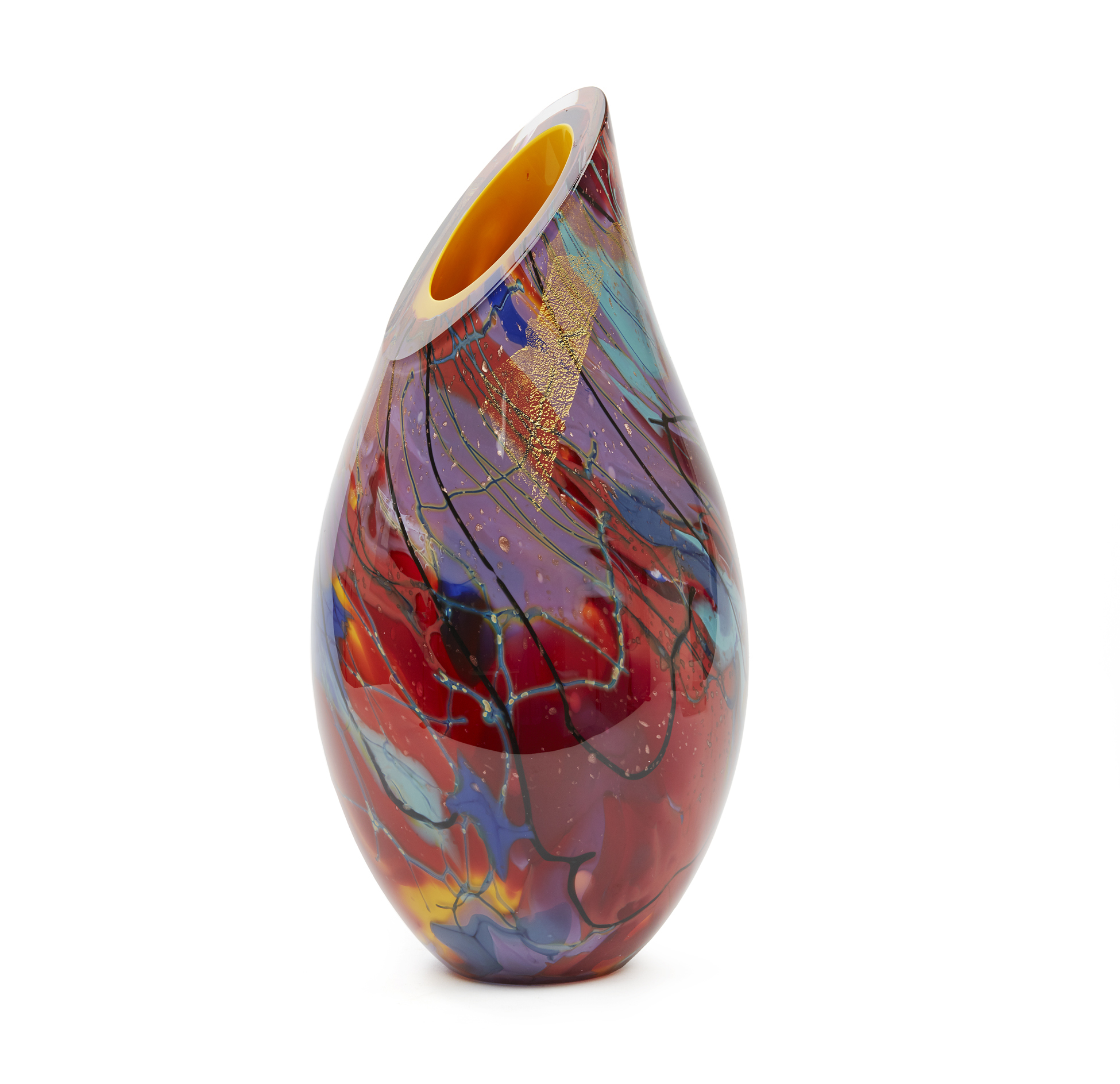 Tim Lazer (20th c) Art Glass Vase | Witherell's Auction House