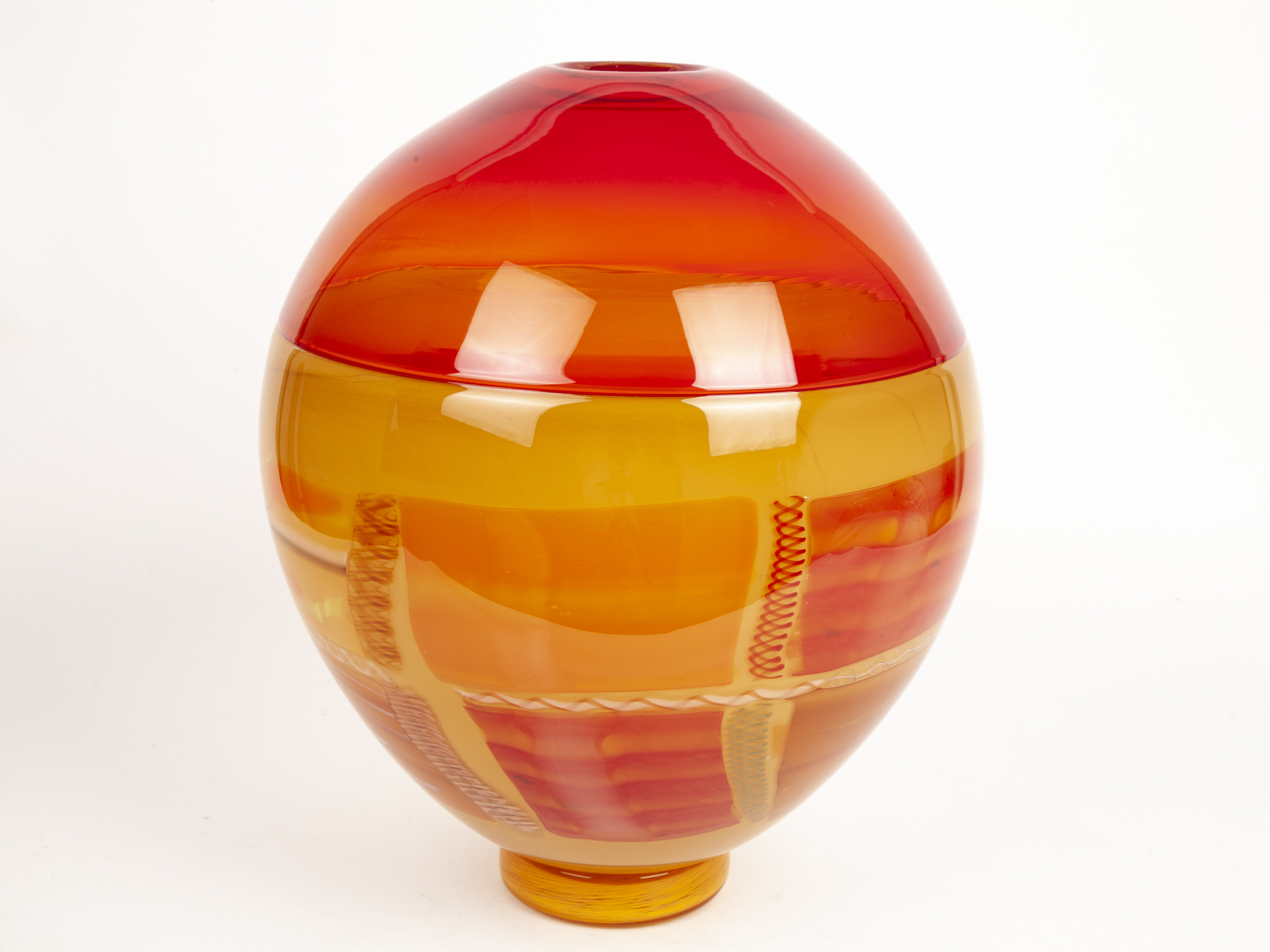 Signed Art Glass Vase | Witherell's Auction House