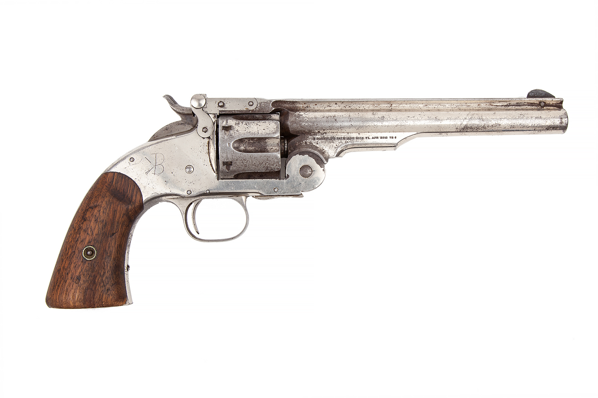 Smith & Wesson 3rd Model Schofield Revolver, US marked | Witherell's ...