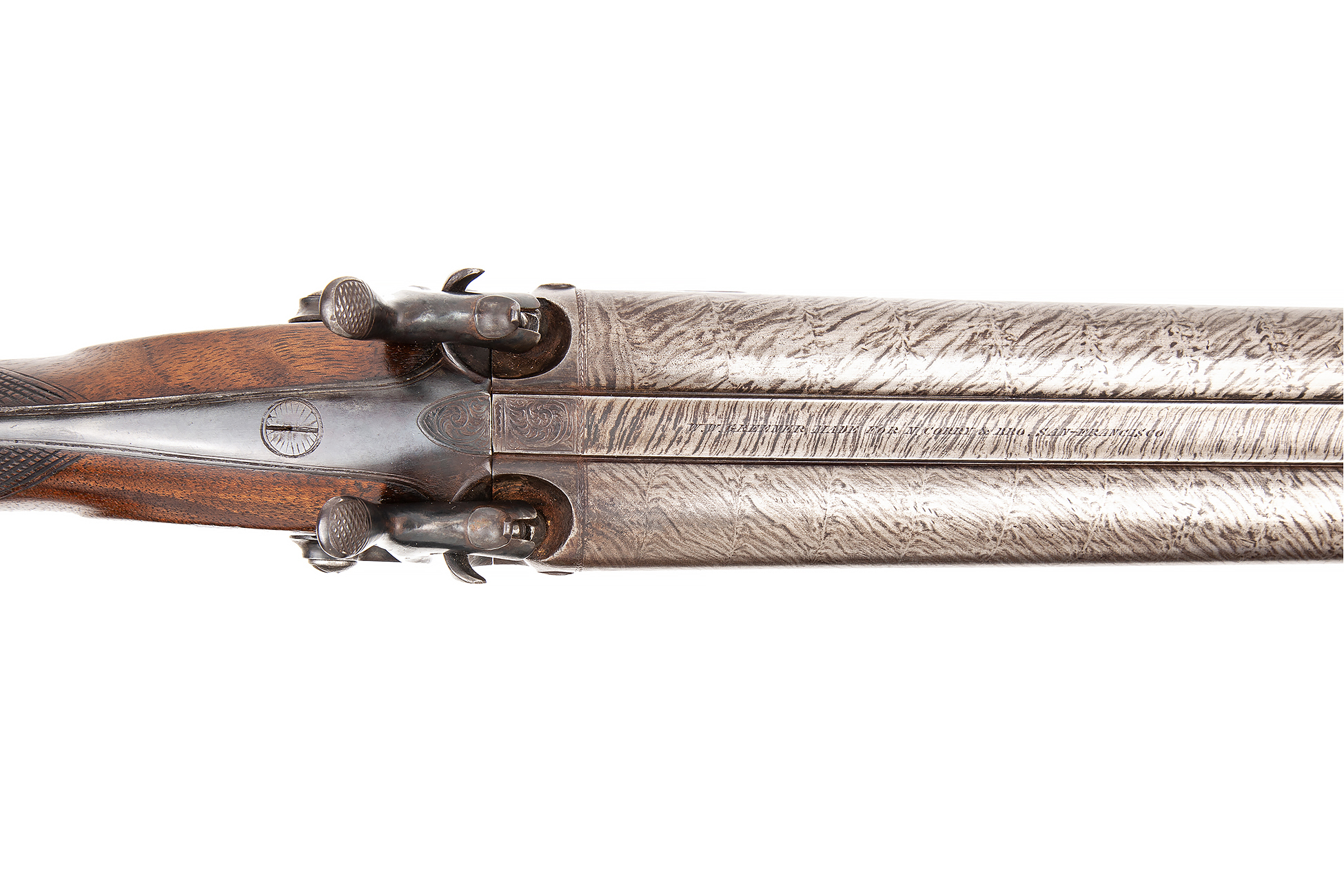 Greener made Curry & Bro. San Francisco double barreled 8 Gauge ...