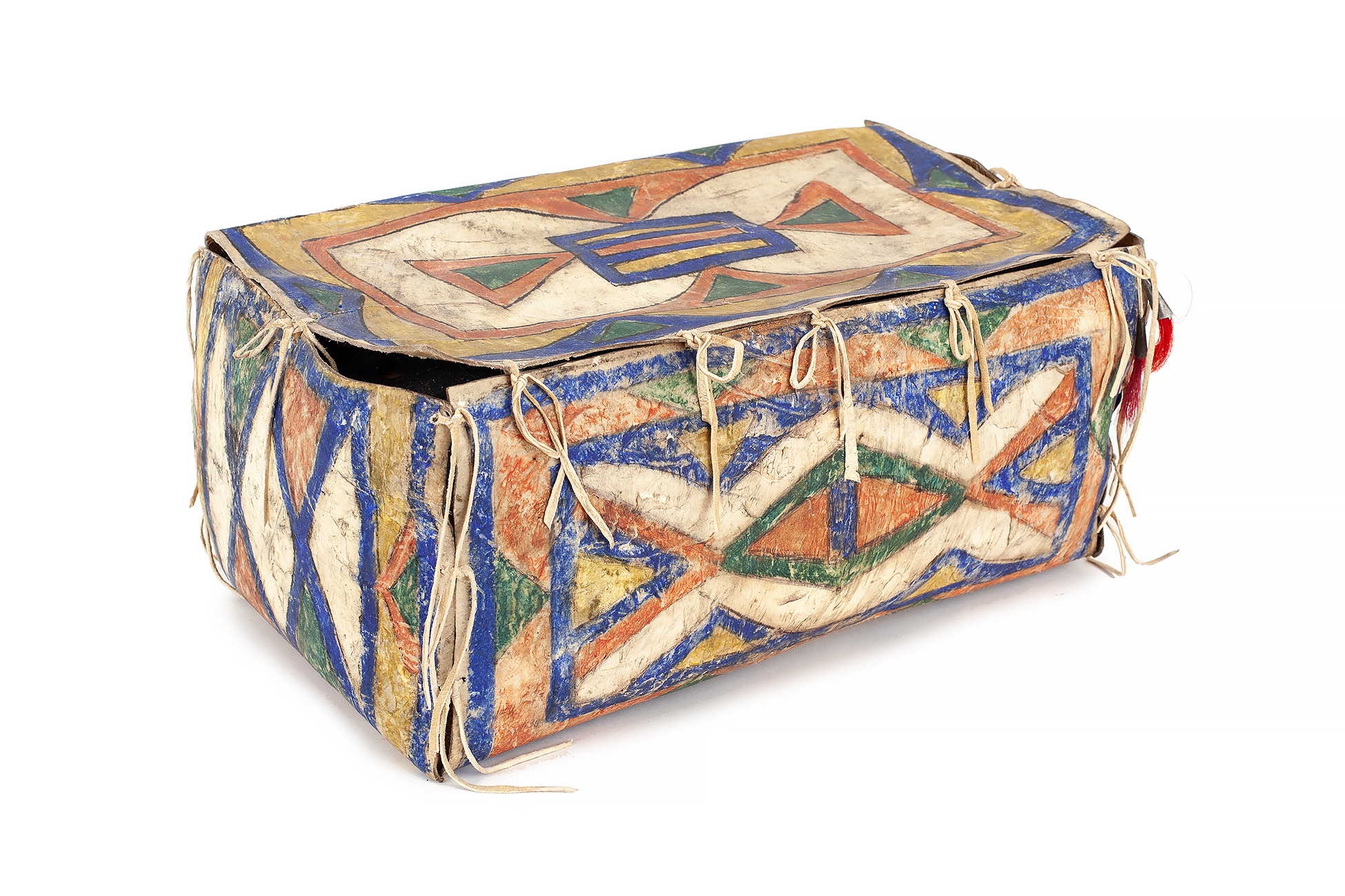 Native American Painted Parfleche Box | Witherell's Auction House