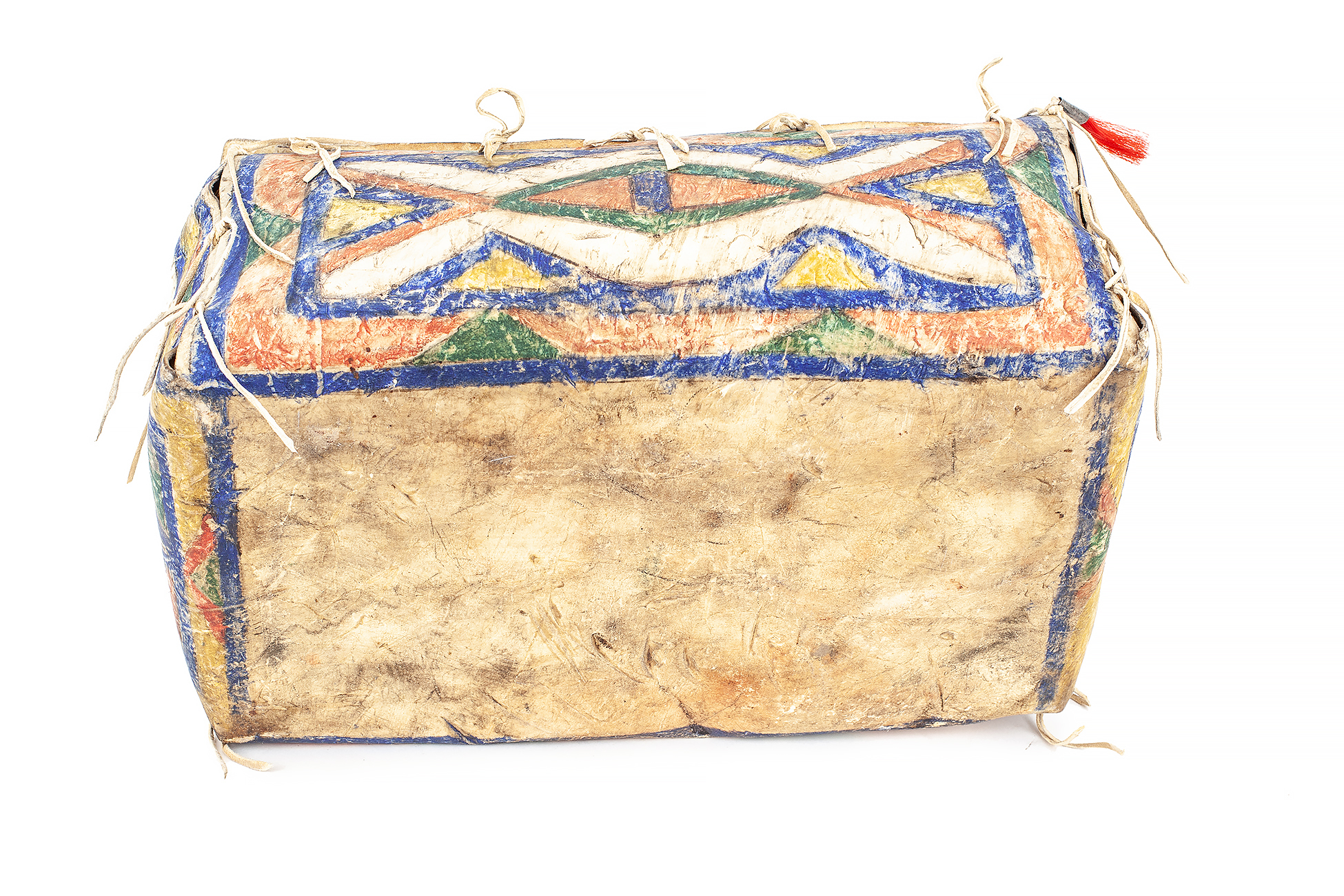 Native American Painted Parfleche Box | Witherell's Auction House
