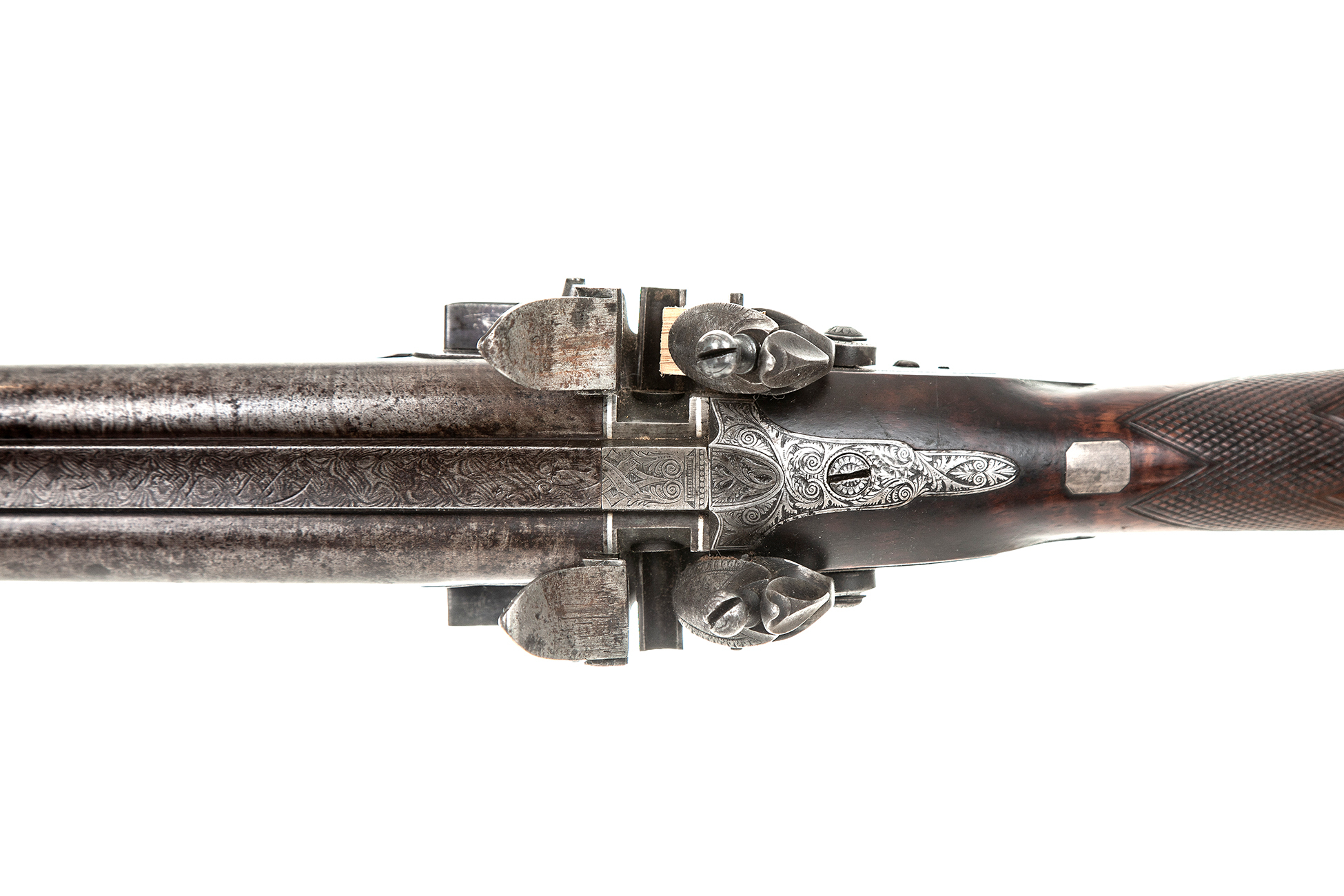 John Manton & Son Double Barreled Flintlock 12 gauge Shotgun ...