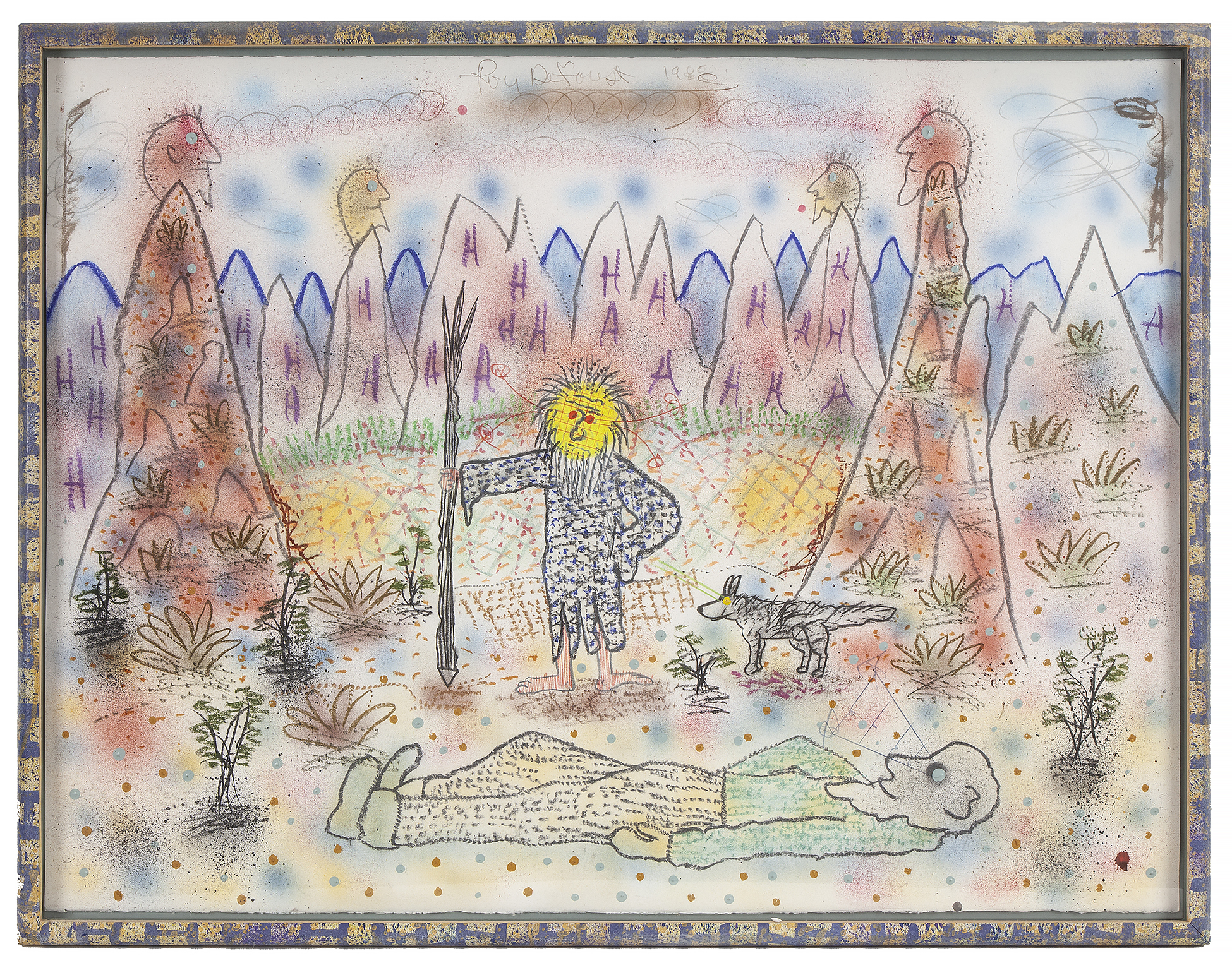 Roy De Forest (1930-2007) Mixed Media | Witherell's Auction House