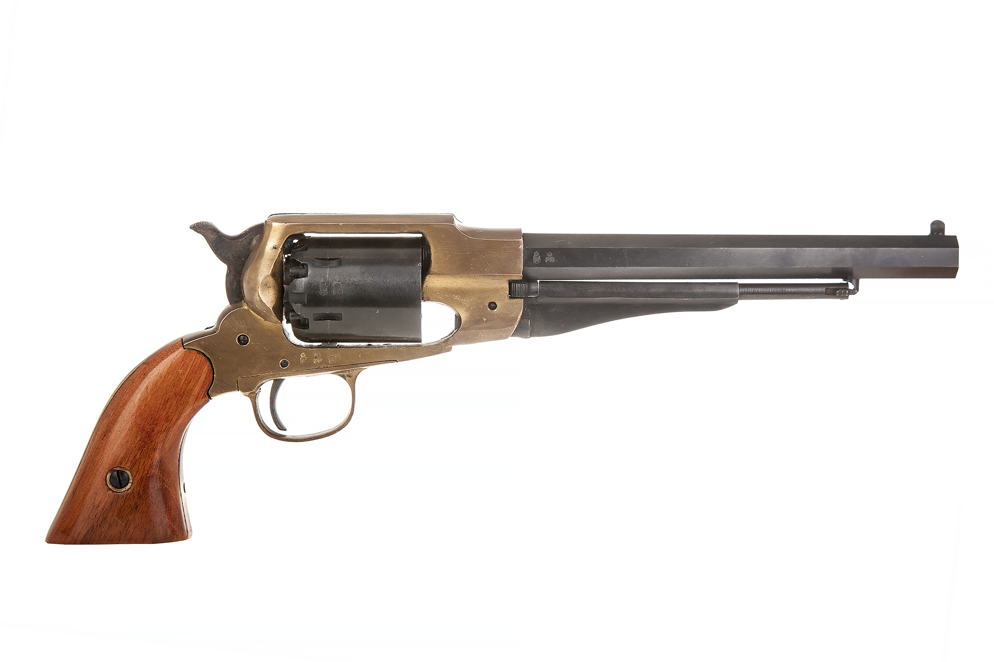 Reproduction Brass Framed Remington 1858 Percussion Army Revolver ...