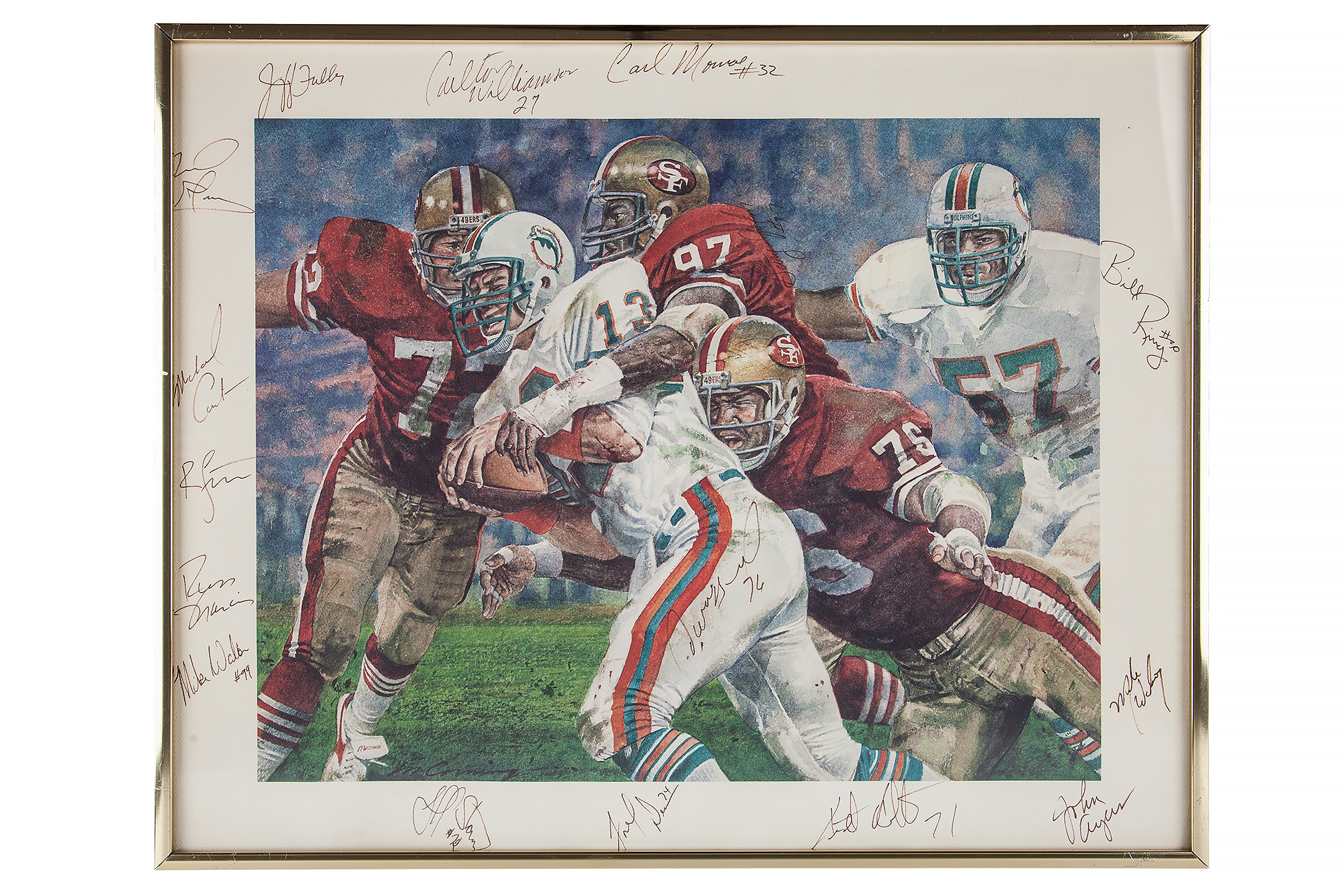 San Francisco 49ers Signed Print | Witherell's Auction House