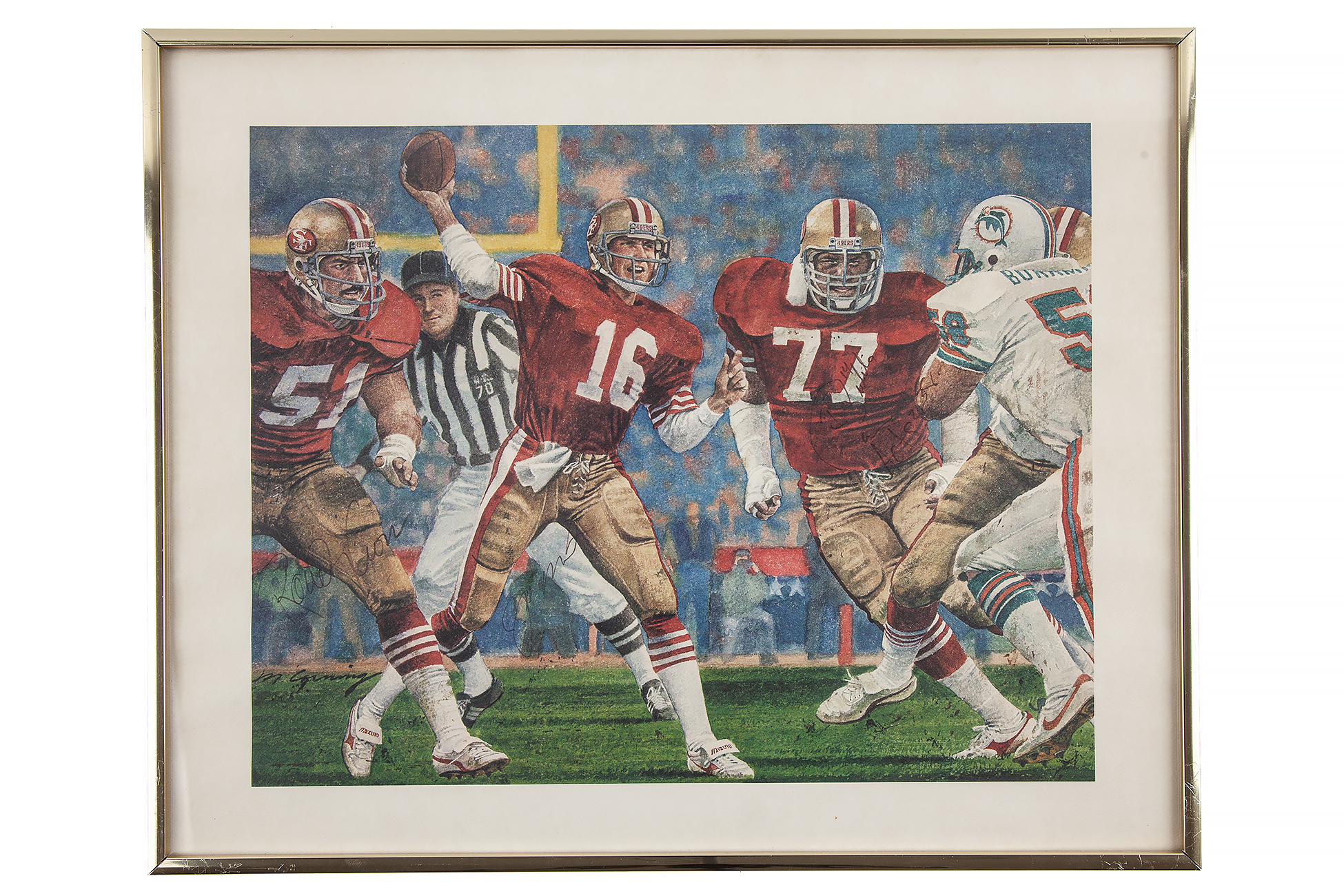 San Francisco 49ers Signed Print | Witherell's Auction House