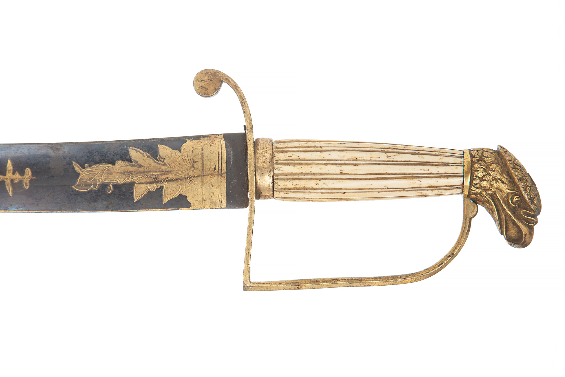 Eaglehead Officer’s Saber Sword, with blue and gold blade | Witherell's ...