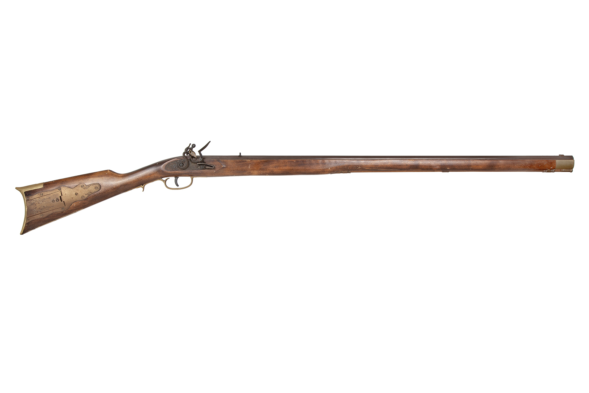 Reproduction Flintlock Kentucky Style Rifle | Witherell's Auction House