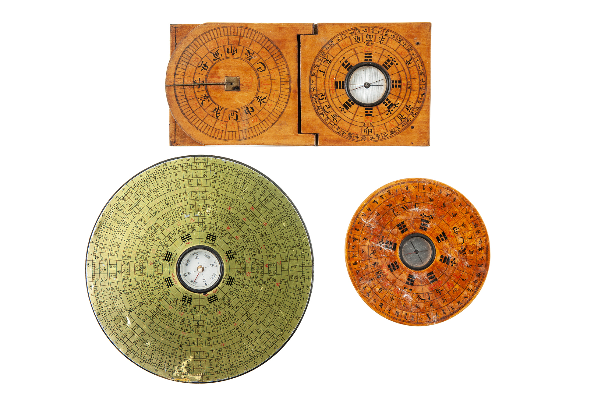 Three Chinese Sundials/Compass | Witherell's Auction House